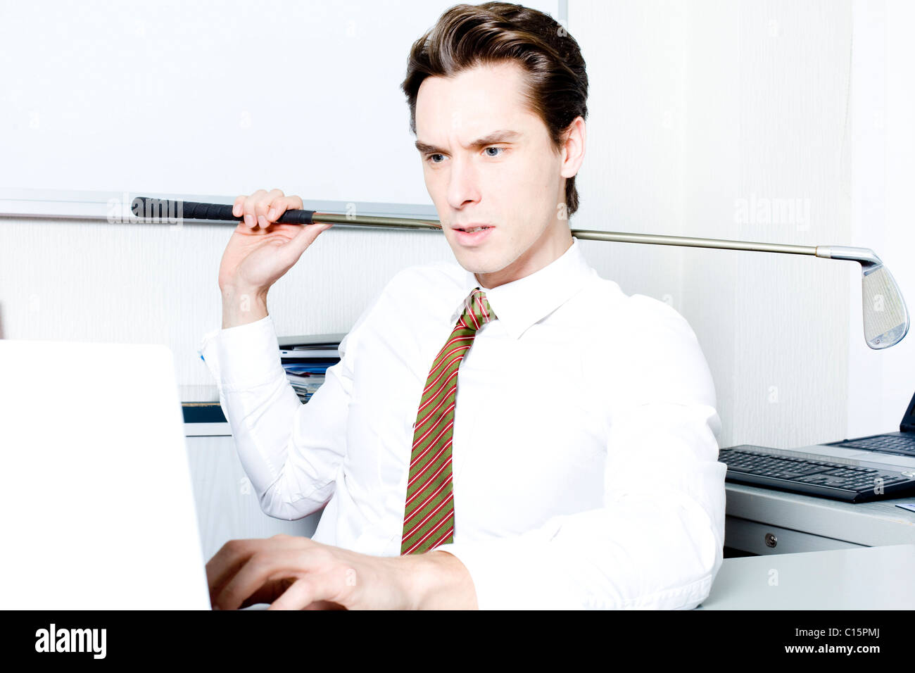 Golf business laptop hi-res stock photography and images - Alamy