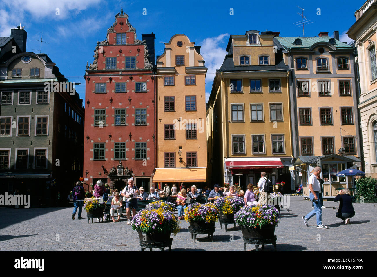 Historic centre of Stortorget, Gamla Stan, Stockholm, Sweden ...