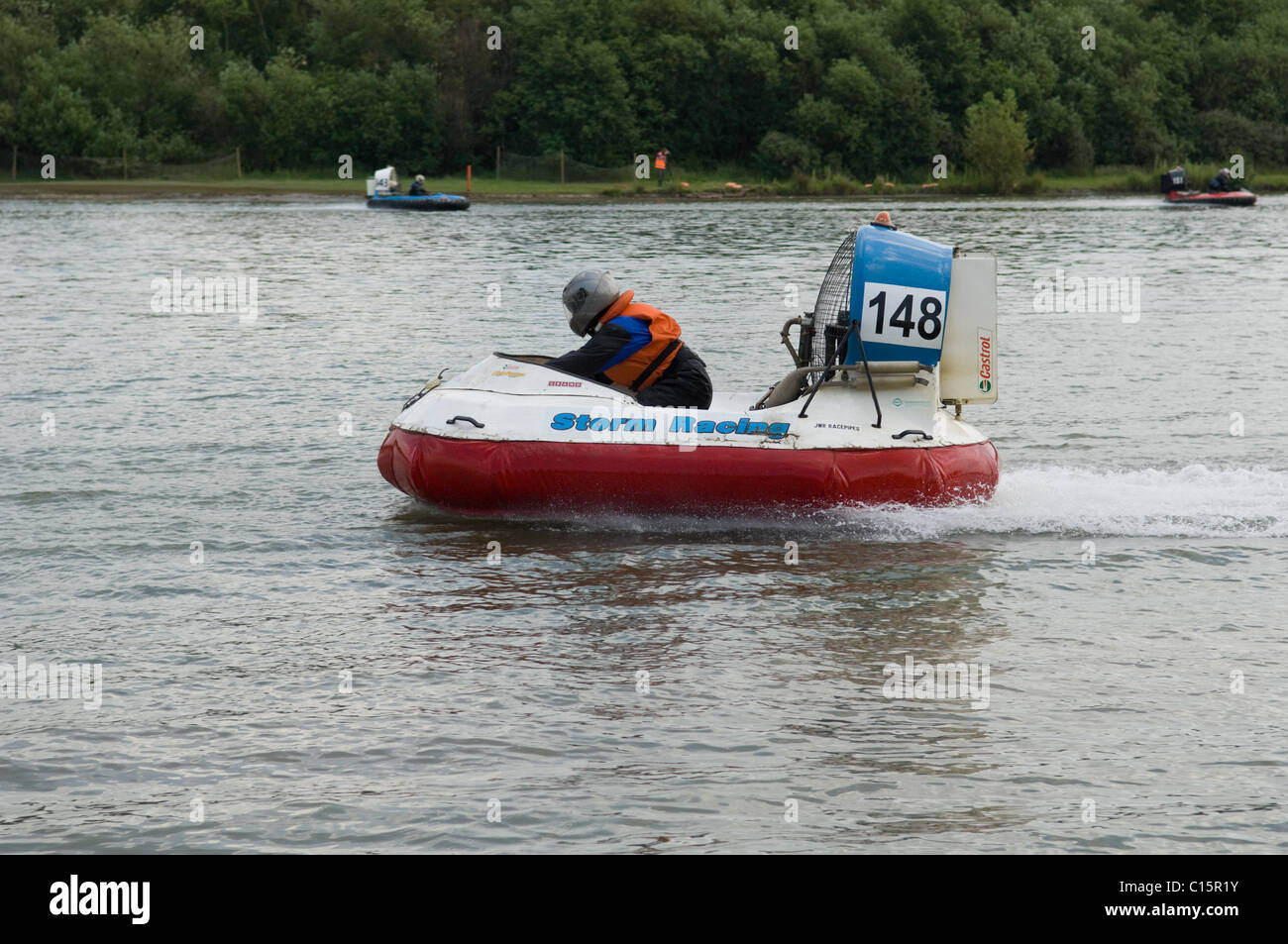 Hovercraft racing at Rother Valley Country Park Stock Photo - Alamy