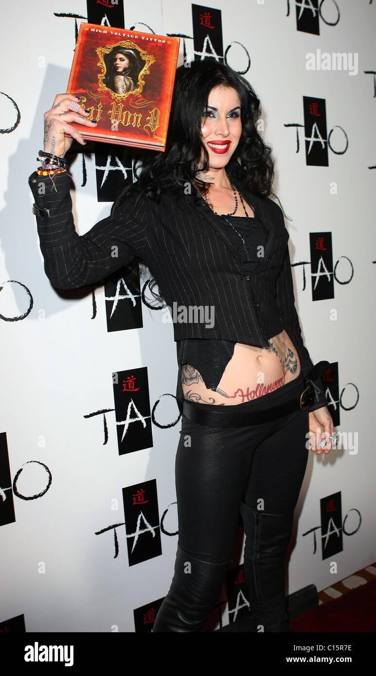 Kat Von D of LA Ink celebrates the launch of her new book 'High Voltage ...