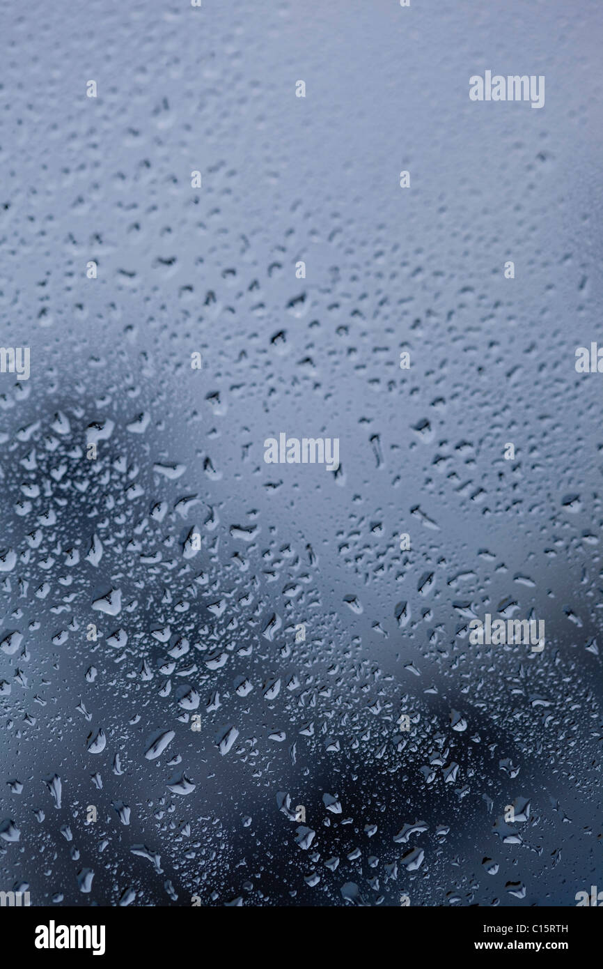Rain drops on window Stock Photo - Alamy