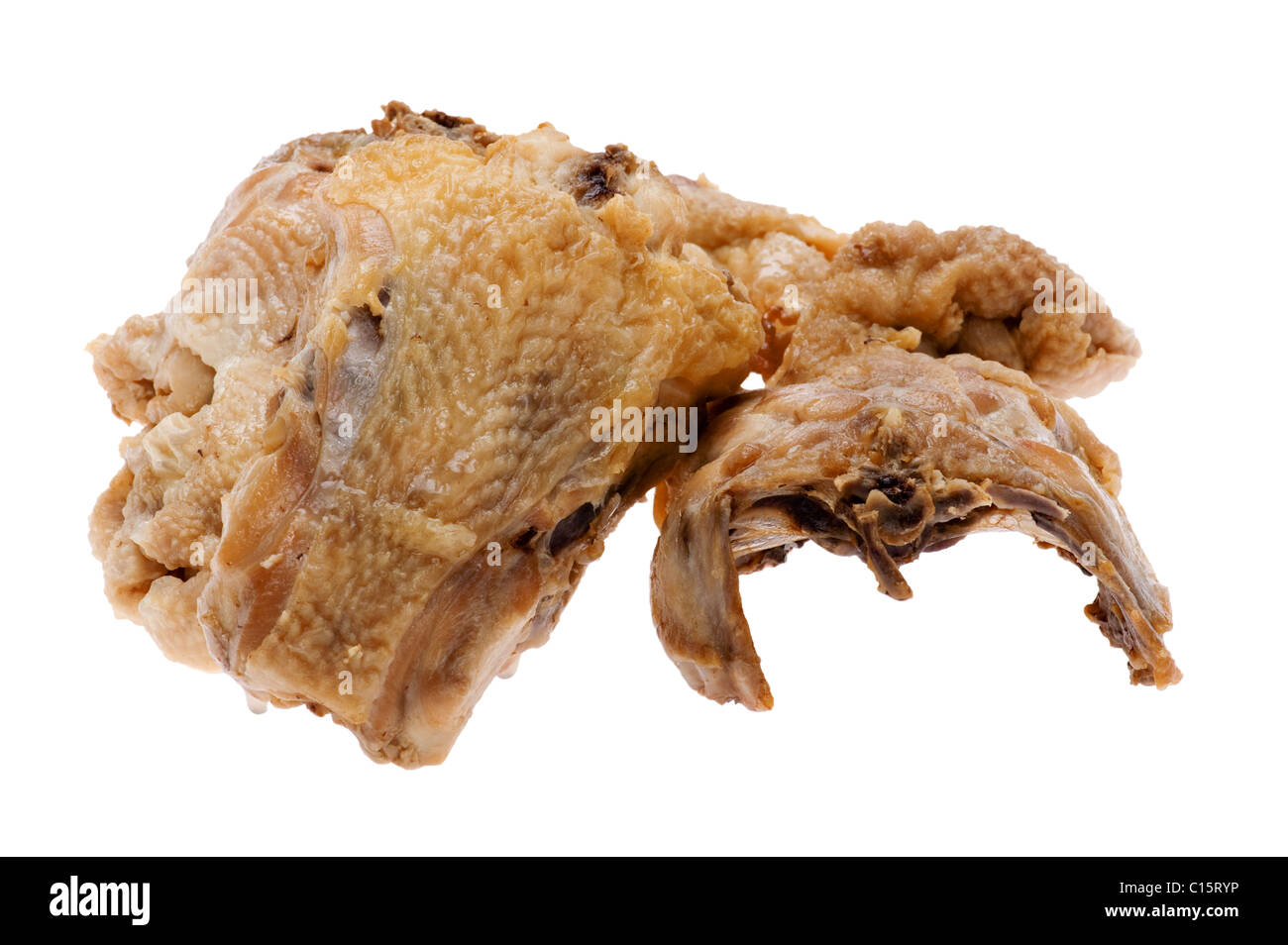 object on white - food fried chicken Stock Photo - Alamy