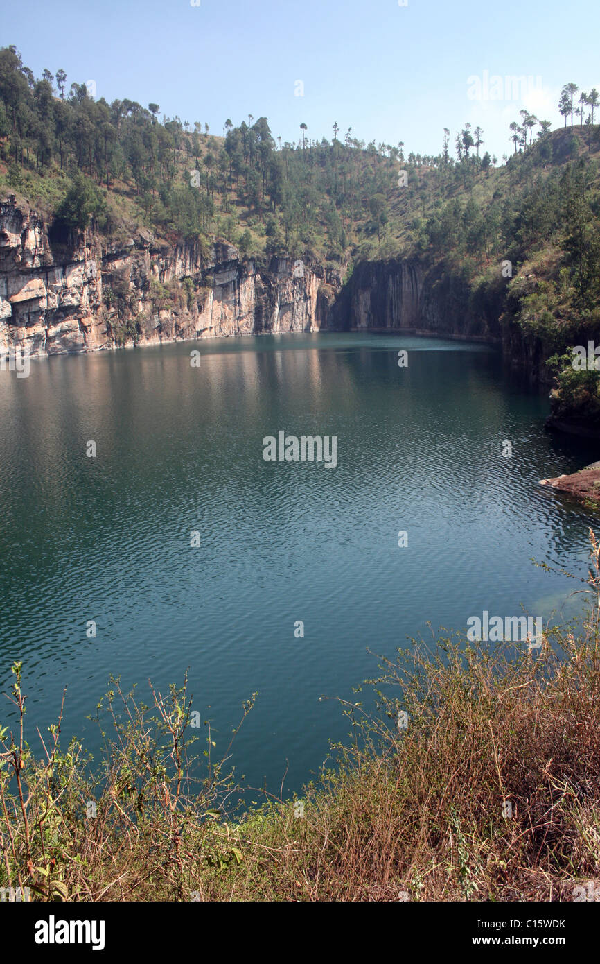 Lake Tritriva, A Volcanic Crater Lake, Vakinankaratra Region ...
