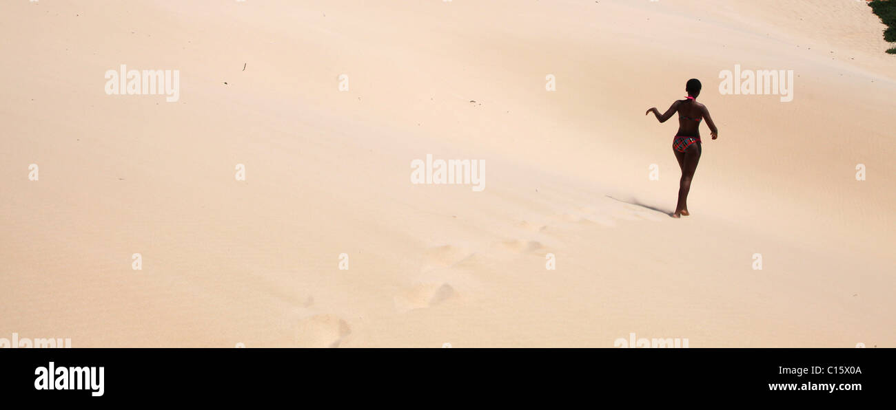 African model at the beach hi-res stock photography and images - Alamy