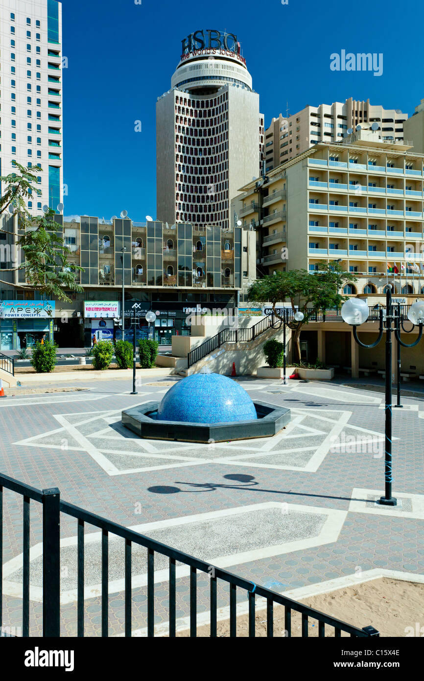 A small city square in Bur Dubai, Dubai, UAE Stock Photo - Alamy