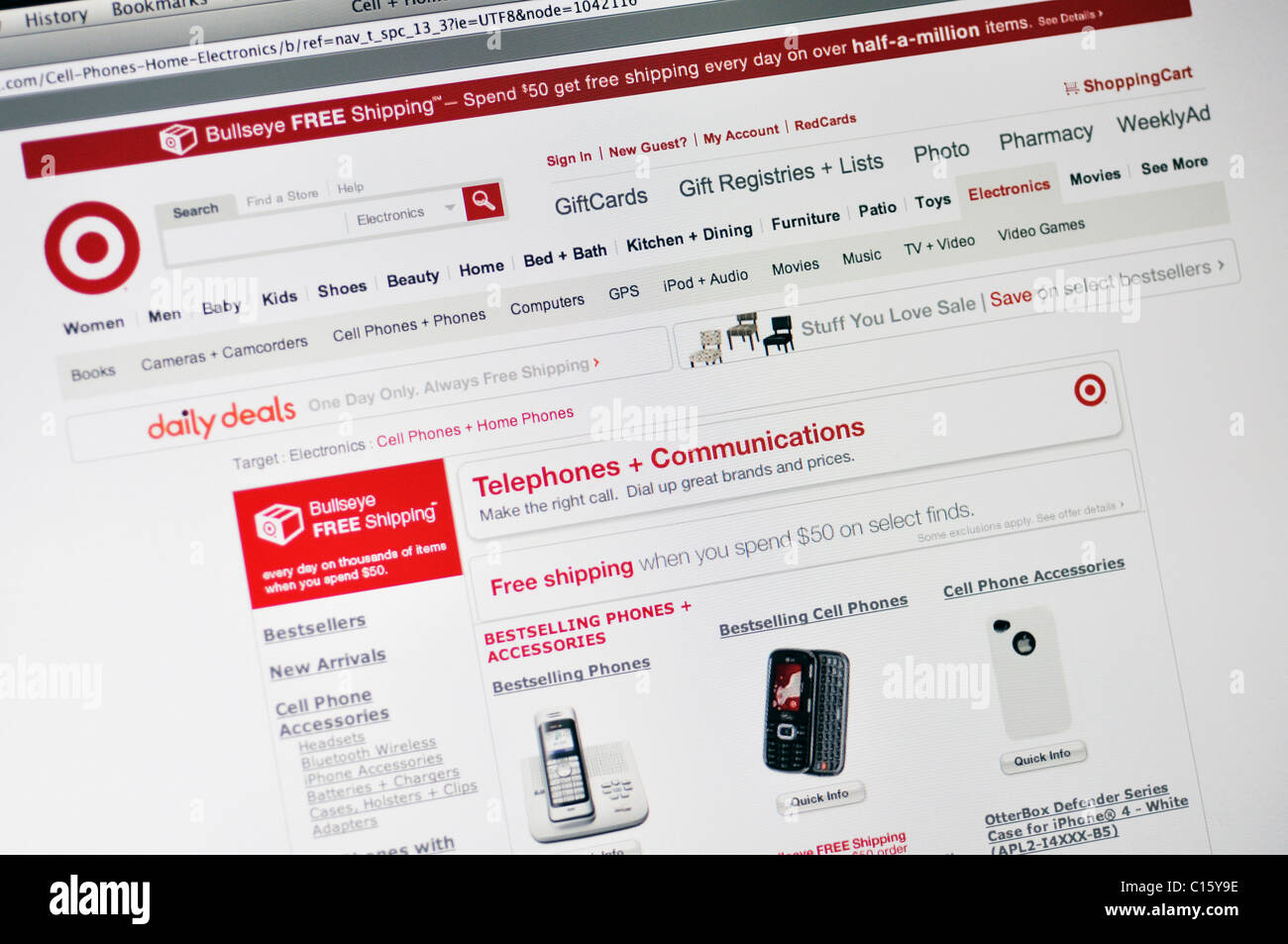 Target store website Stock Photo - Alamy