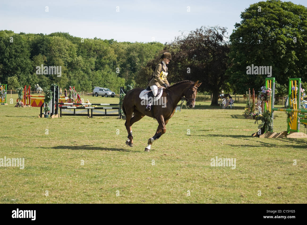 Horse & jockey competing at the Buckminster Park Horse Trials 2010 ...