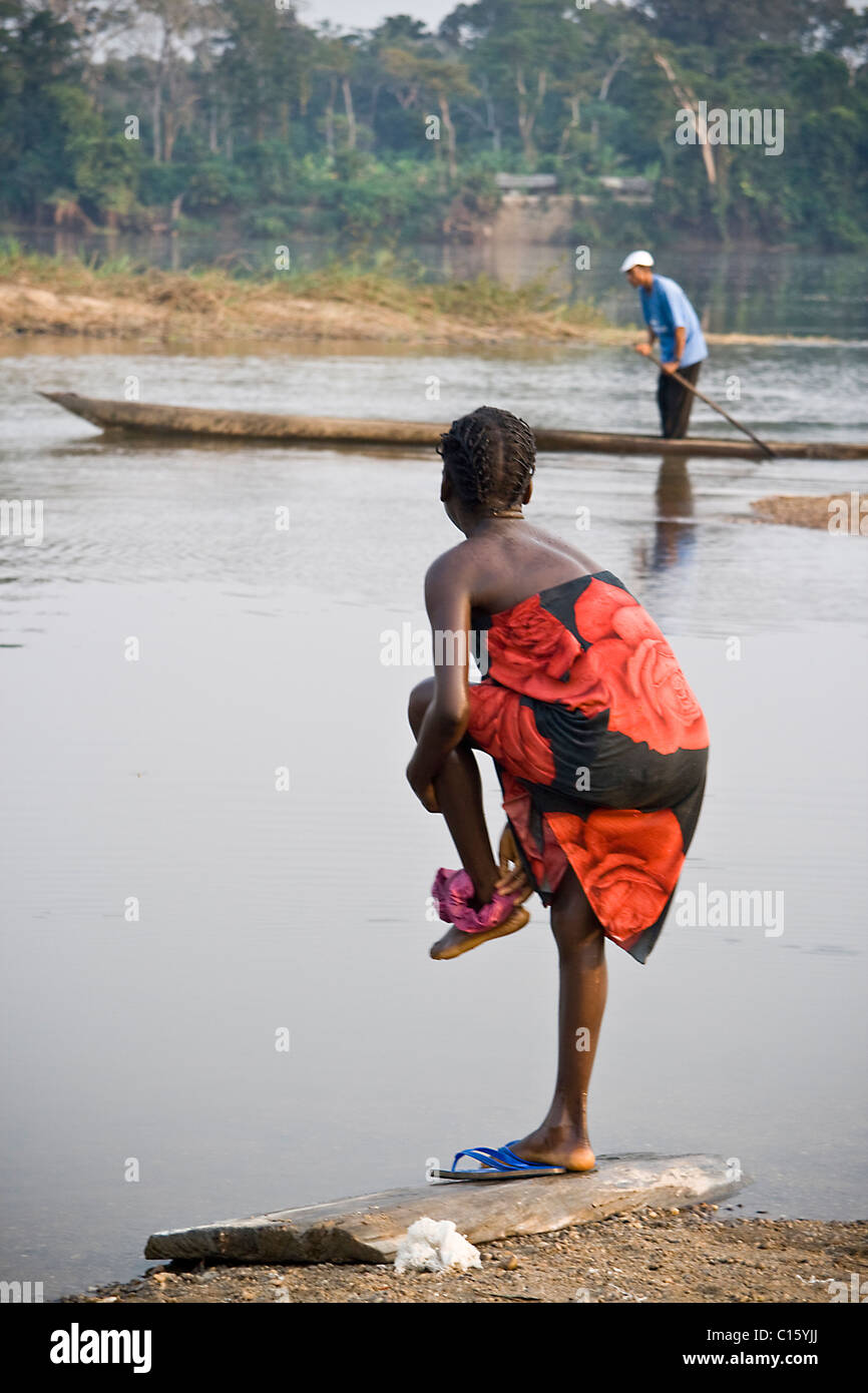 Ubangi River ,Betou ,Republic of the Congo Stock Photo - Alamy