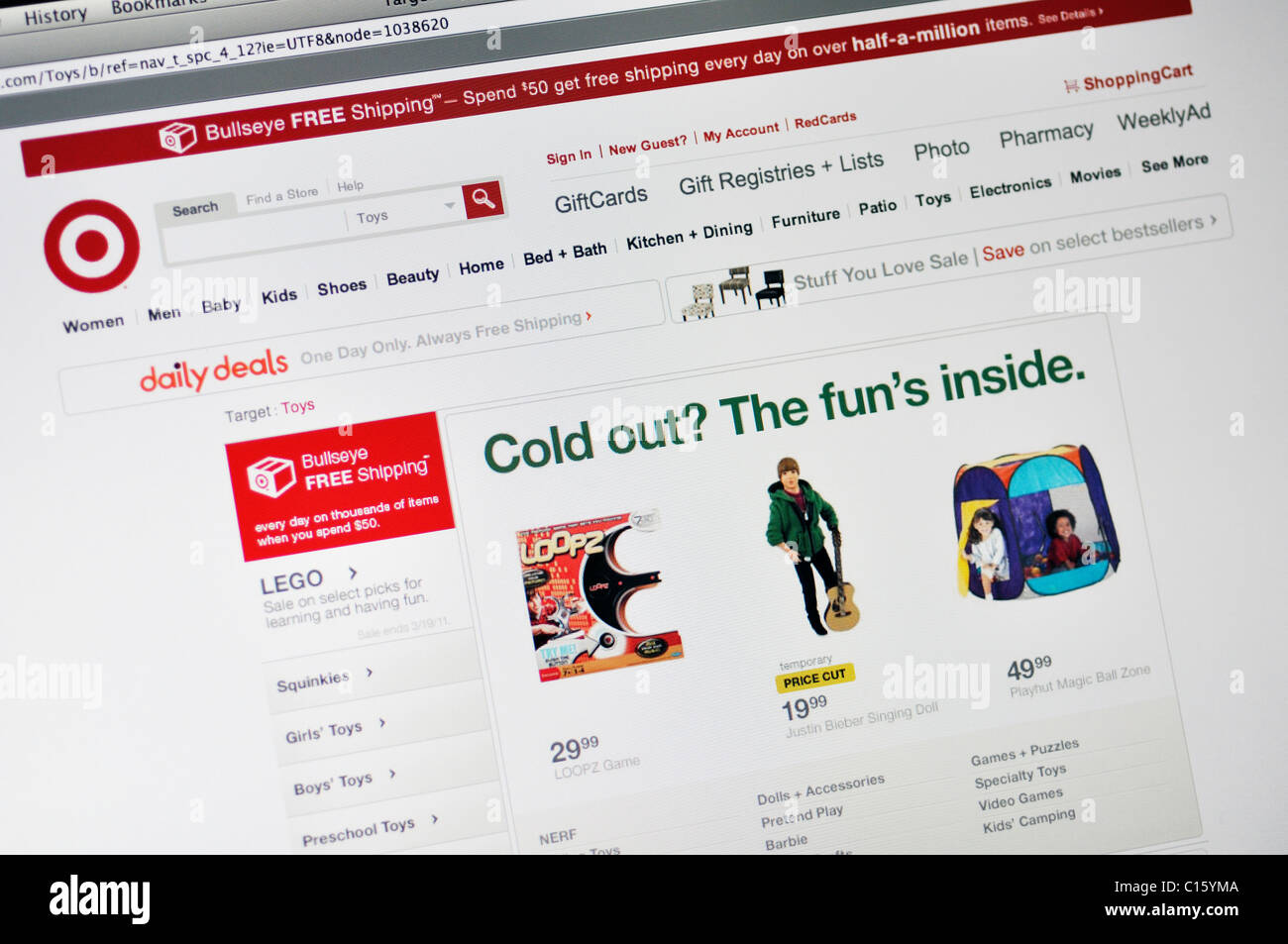Target store website Stock Photo - Alamy