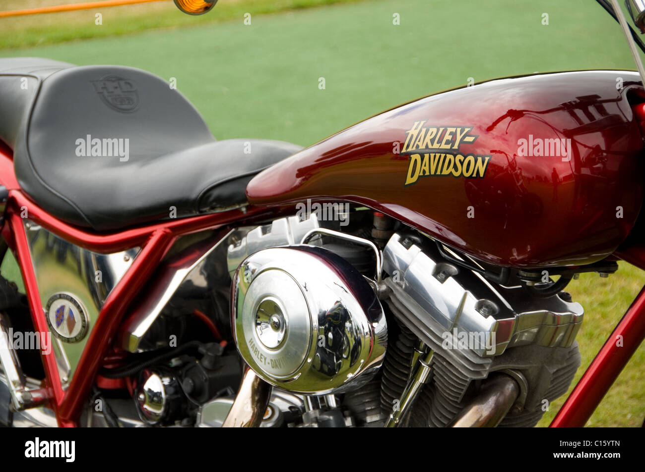 Red Harley Davidson Stock Photo - Alamy