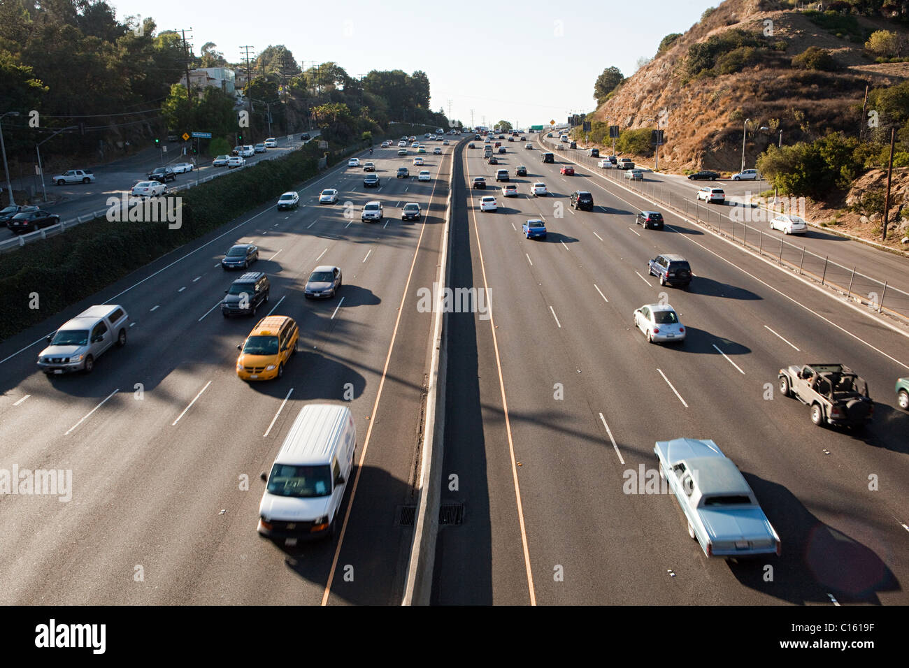 Interstate 405 at Sunset Bouledvard, Los Angeles County, California ...