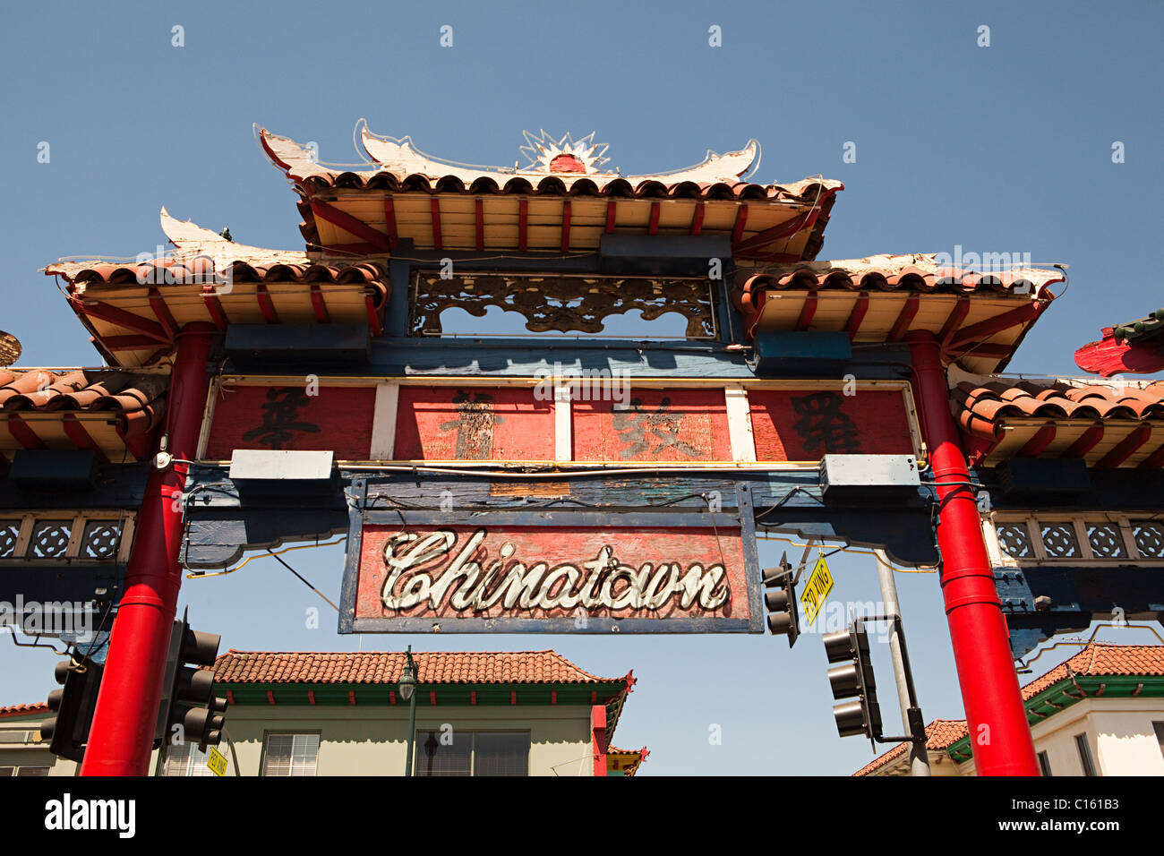California chinatown low angle hi-res stock photography and images - Alamy