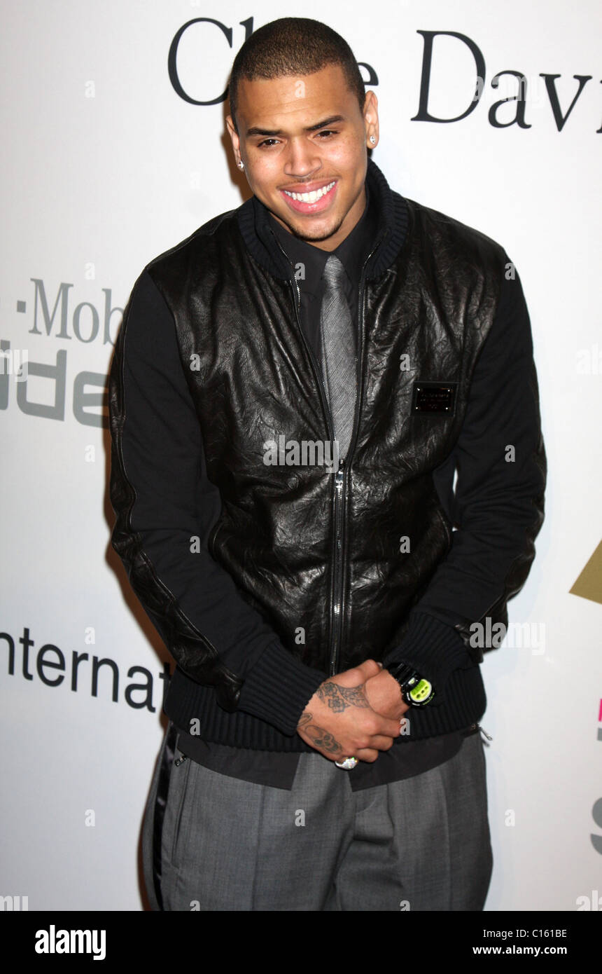 Chris Brown Clive Davis and The Recording Academy present the Annual ...