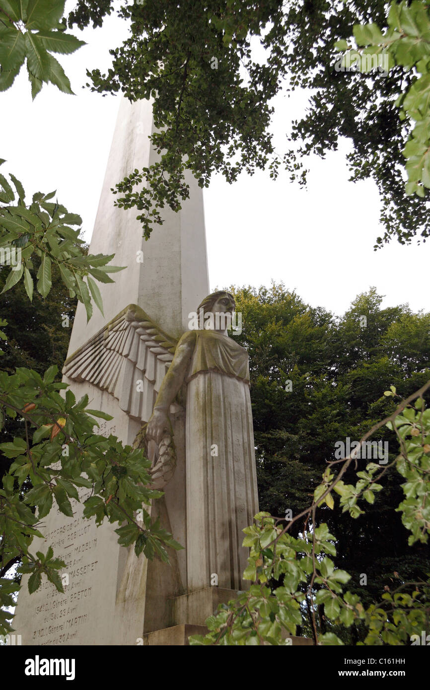 The 60 ft high Memorial to French Soldiers, Mount Mont Kemmel near ...