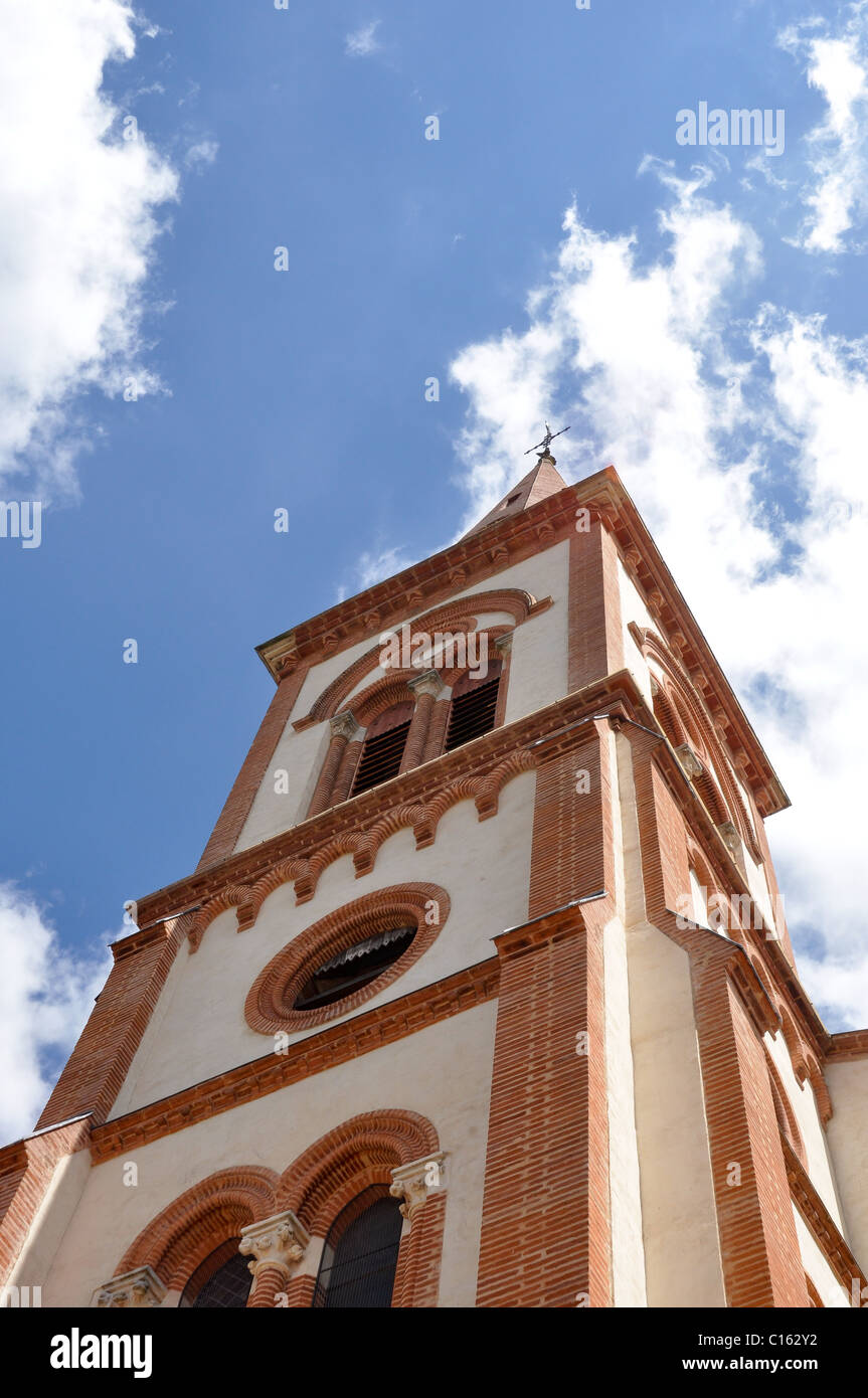Renovated church tower with a brick architecture Stock Photo - Alamy