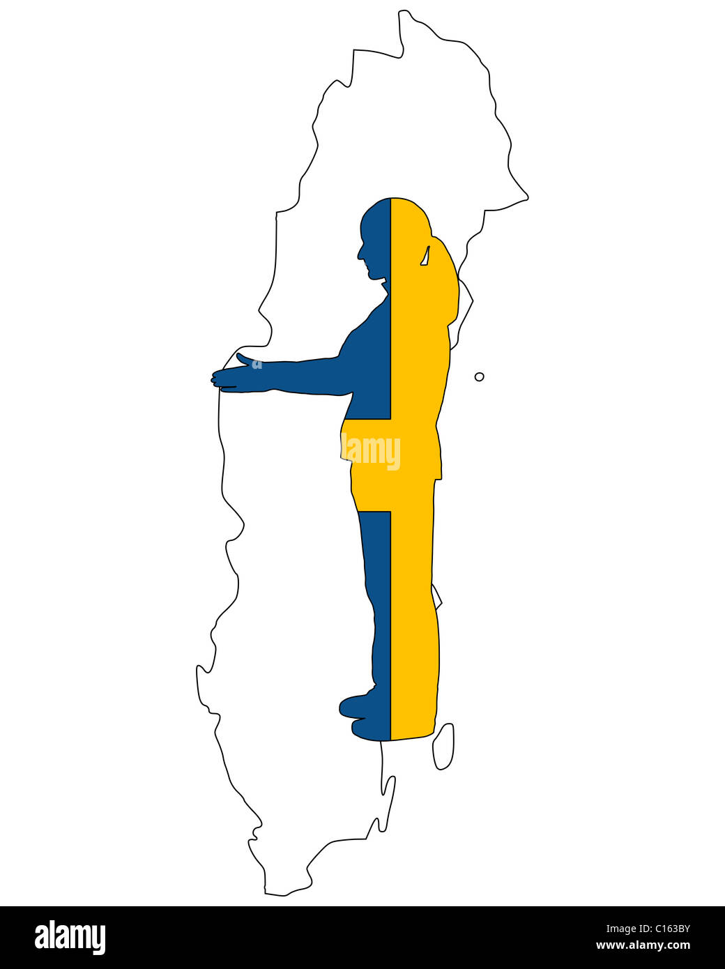 Swedish people flag Cut Out Stock Images & Pictures - Alamy