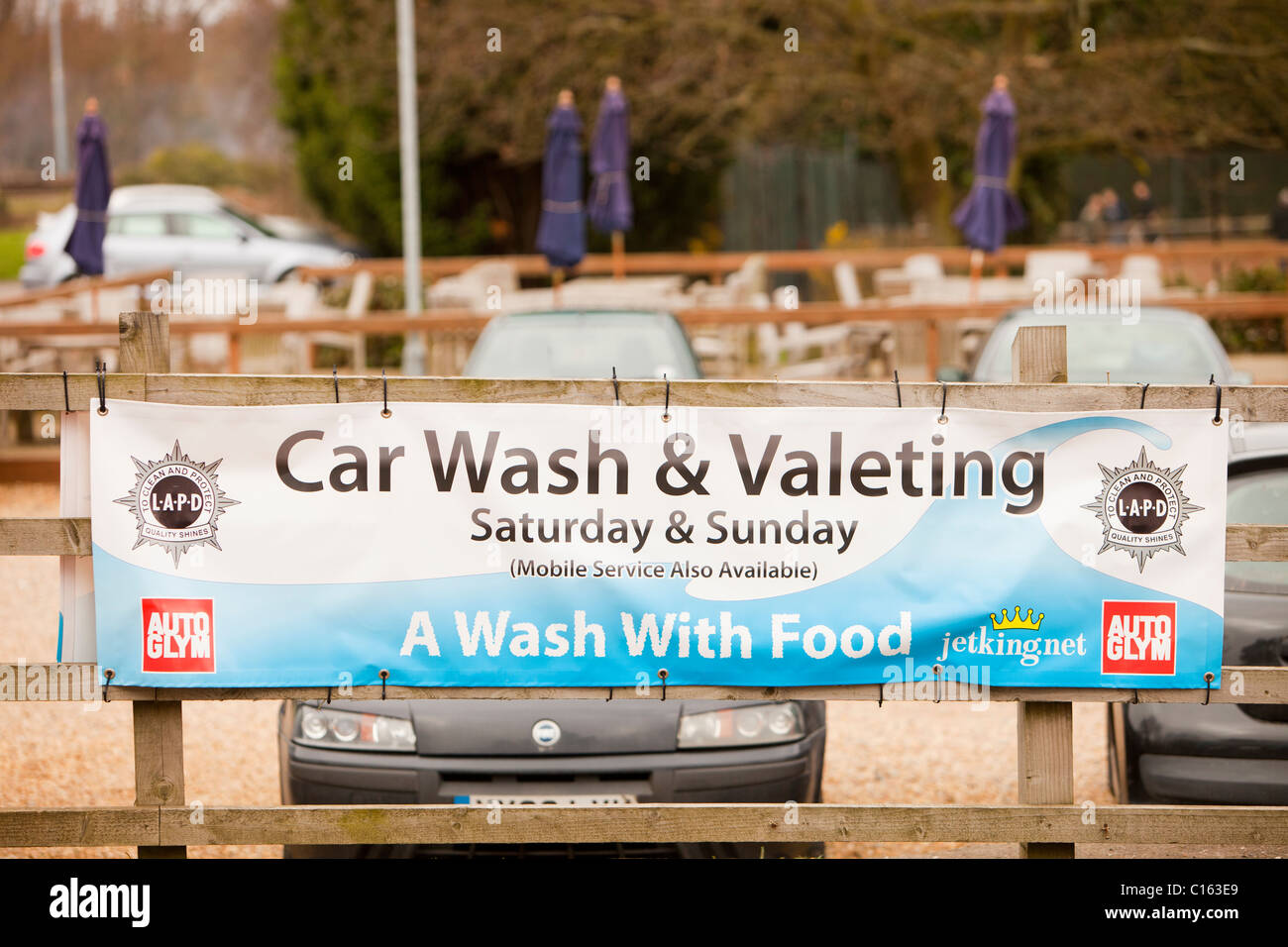 An advert for a mobile car valet in Loughborough, Leicestershire, UK ...