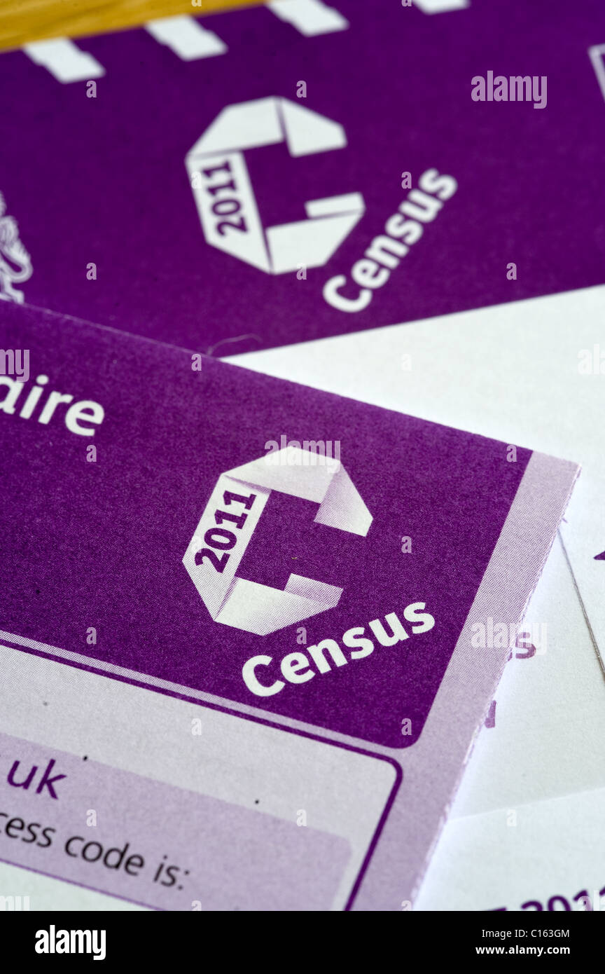 photograph of the 2011 census form Stock Photo - Alamy