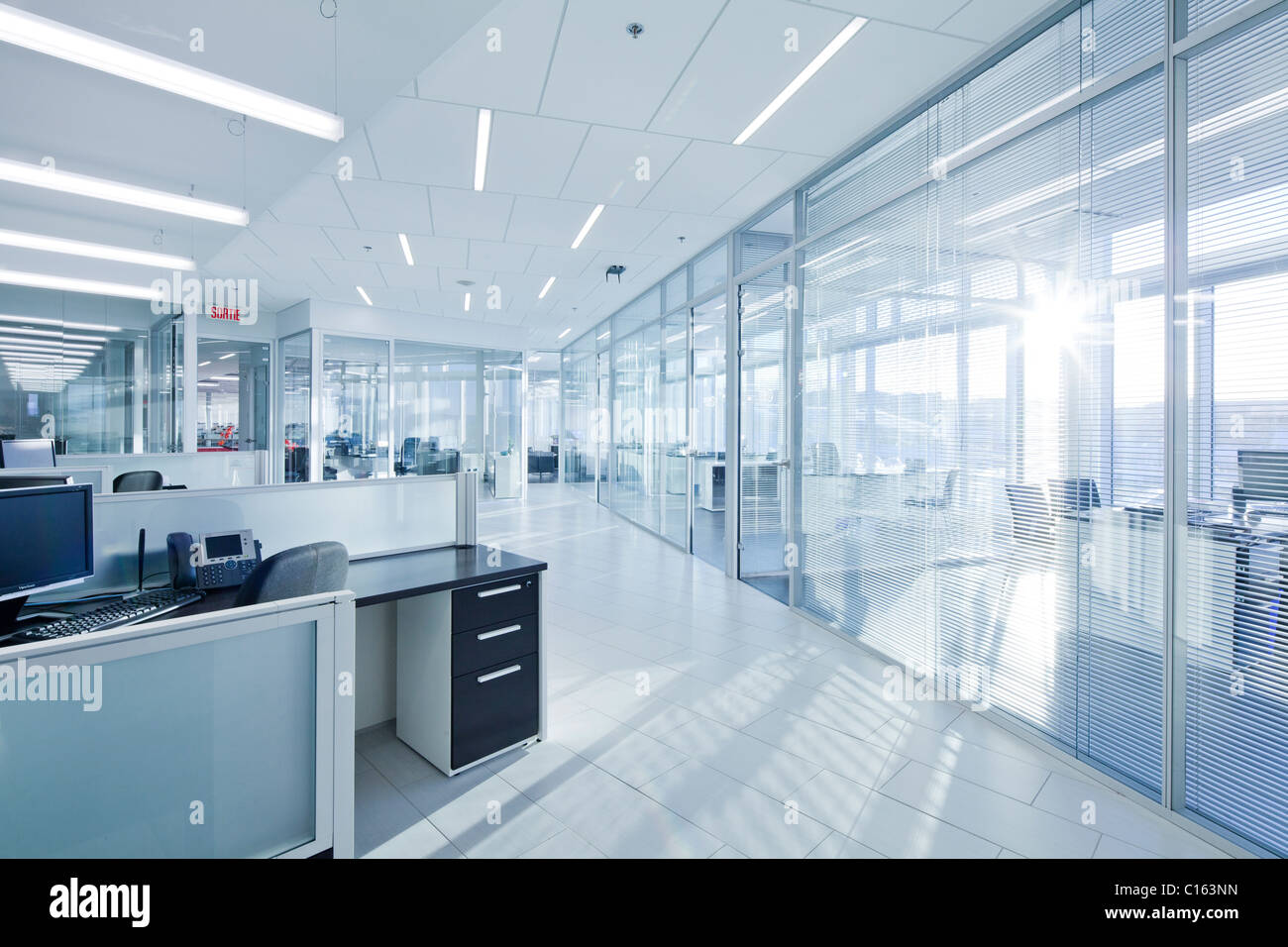 The interior of modern office building Stock Photo - Alamy