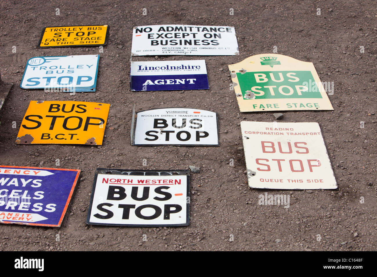 Vintage Bus Stop Sign