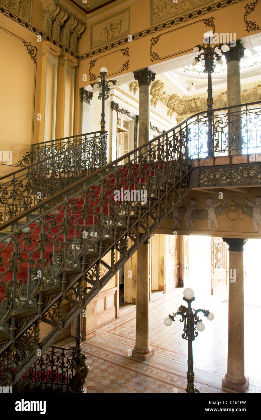 Grand staircase, Palacio Rio Branco Palace, former residence of the ...