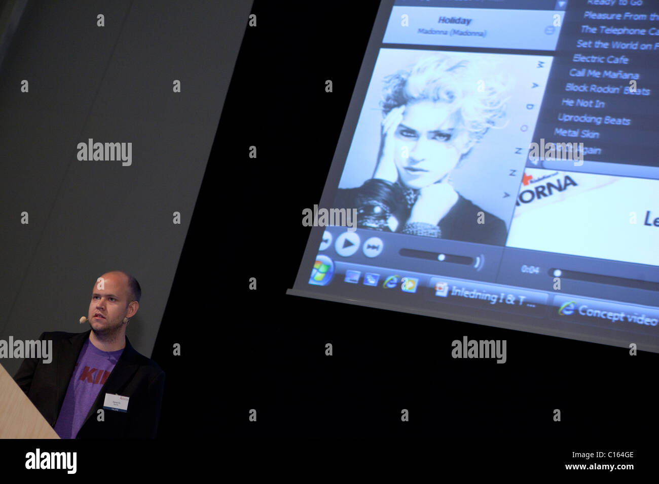 Daniel Ek, one of the founders of the site Spotify Stock Photo - Alamy