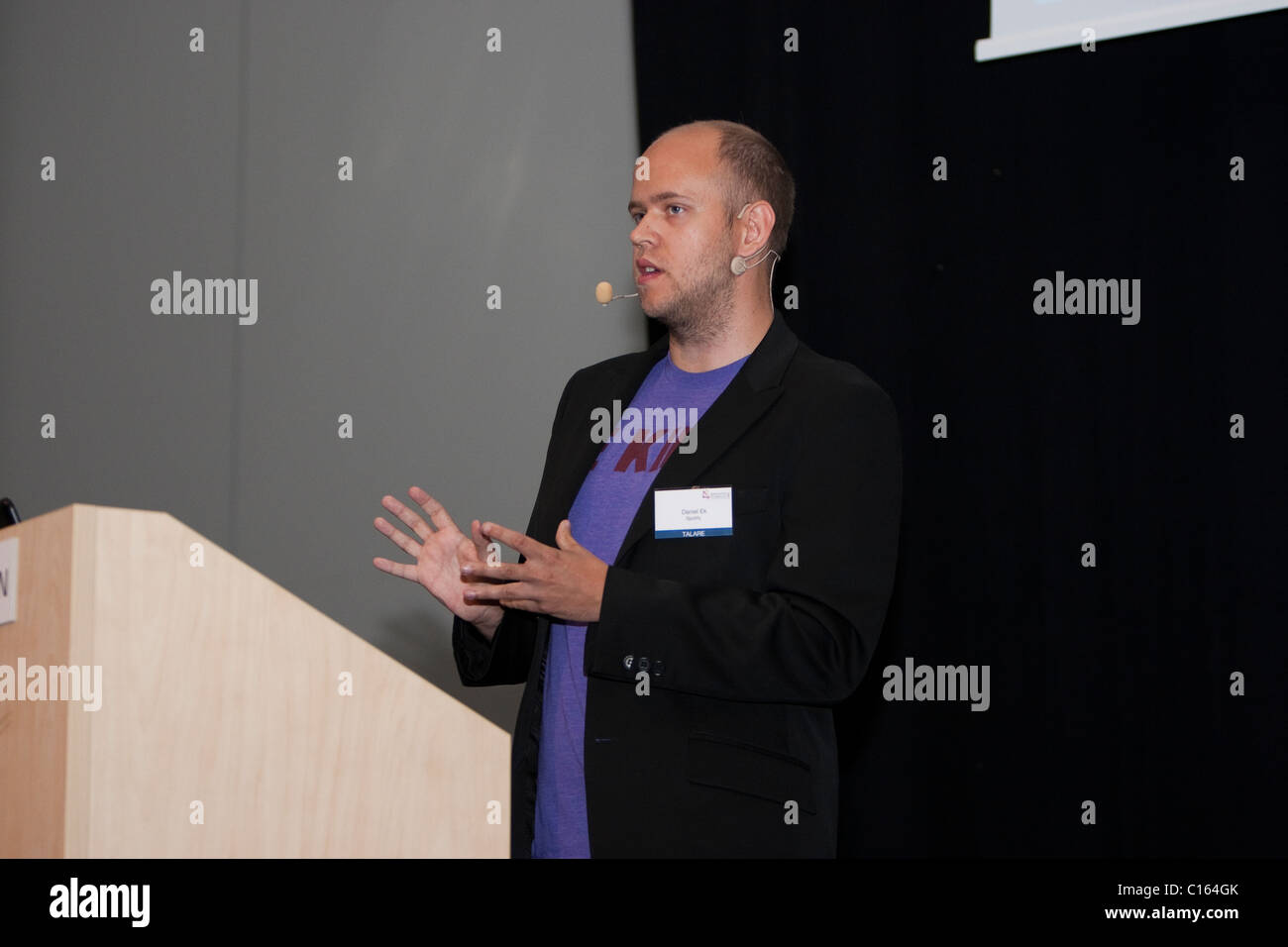 Daniel Ek, one of the founders of the site Spotify Stock Photo - Alamy