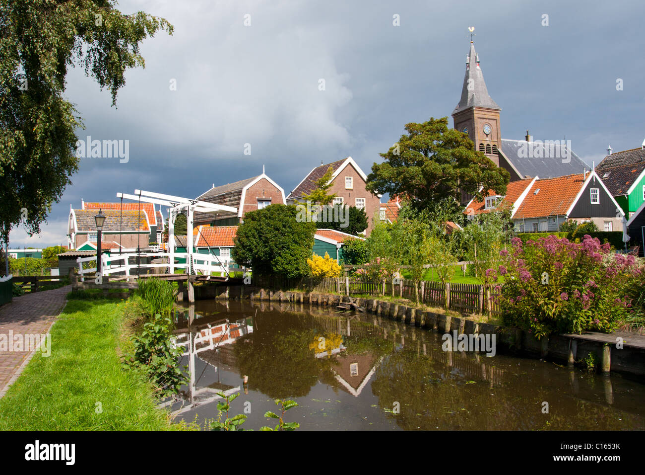 Historical town of Marken during summer in Holland Stock Photo - Alamy