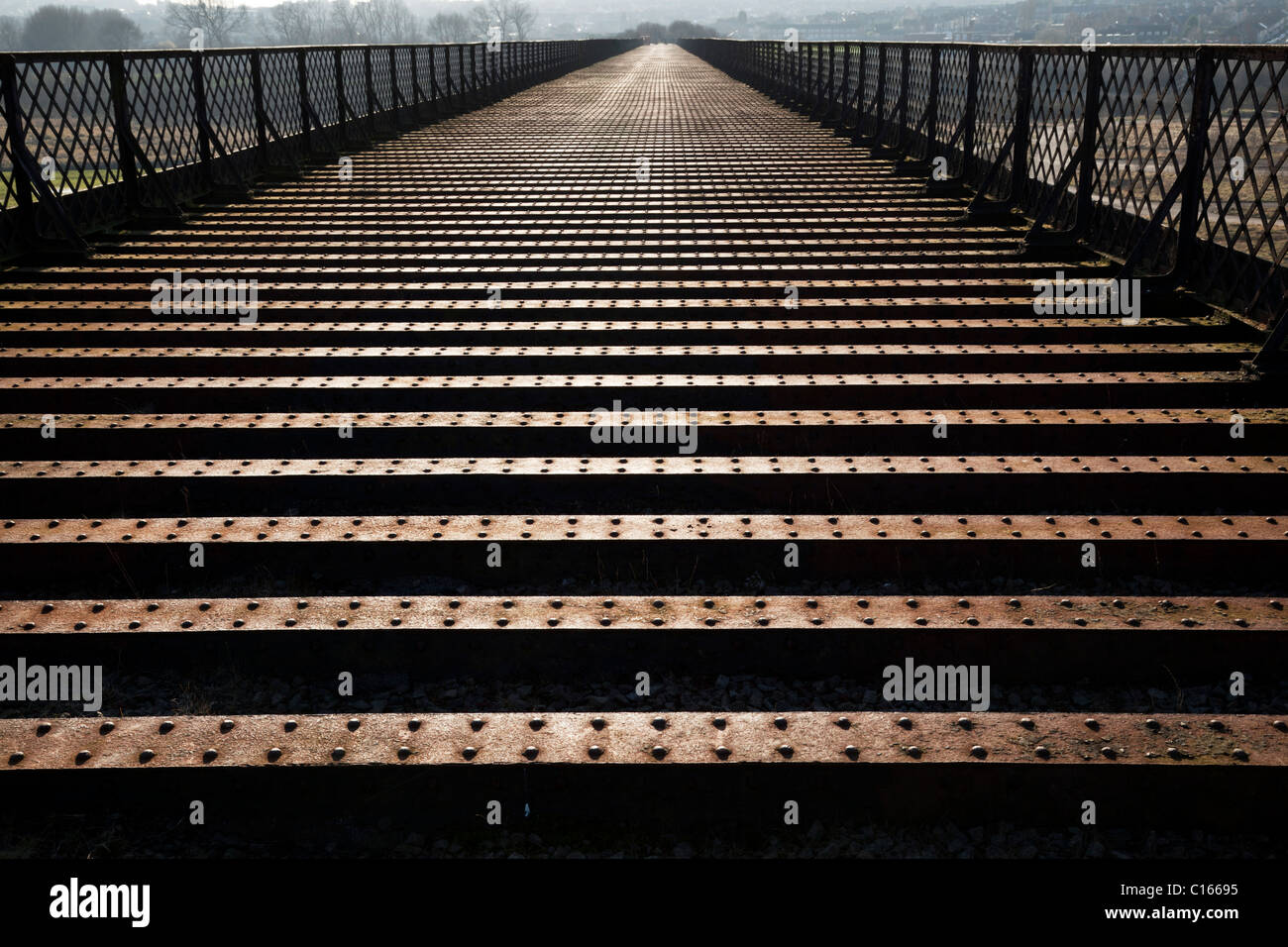 Bennerley Viaduct a disused railway viaduct spanning the Erewash Valley ...
