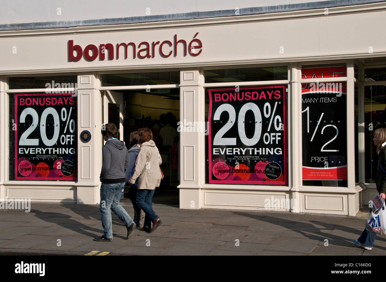 Bon Marche logo name Stock Photo - Alamy