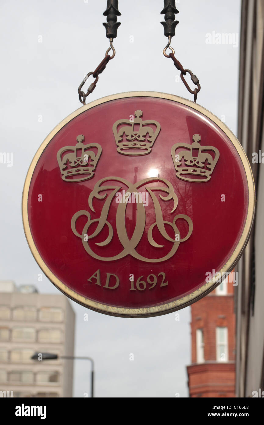 The Coutts & Co brand on a sign outside the branch on Lower Sloane ...