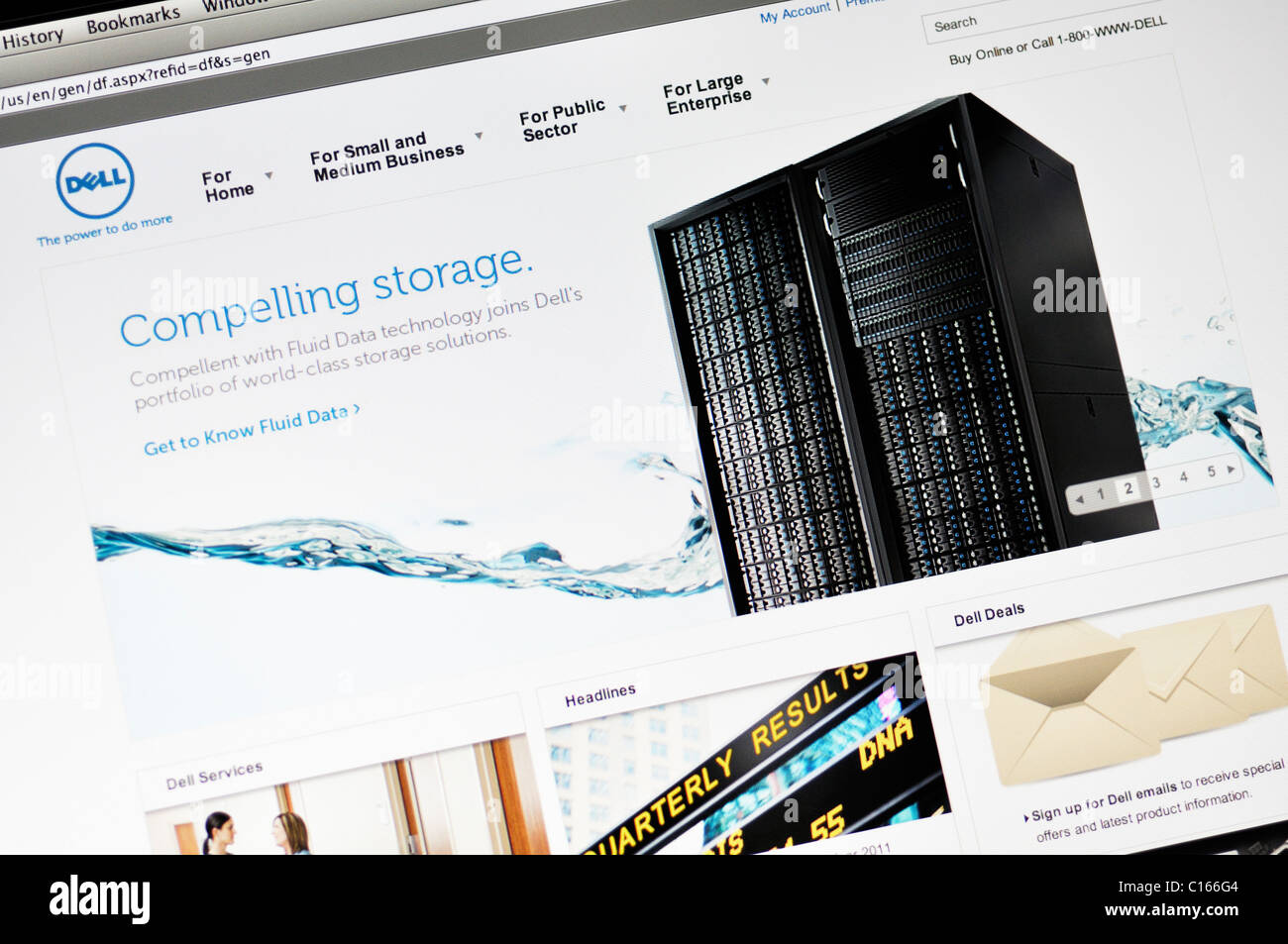Dell computer website Stock Photo - Alamy