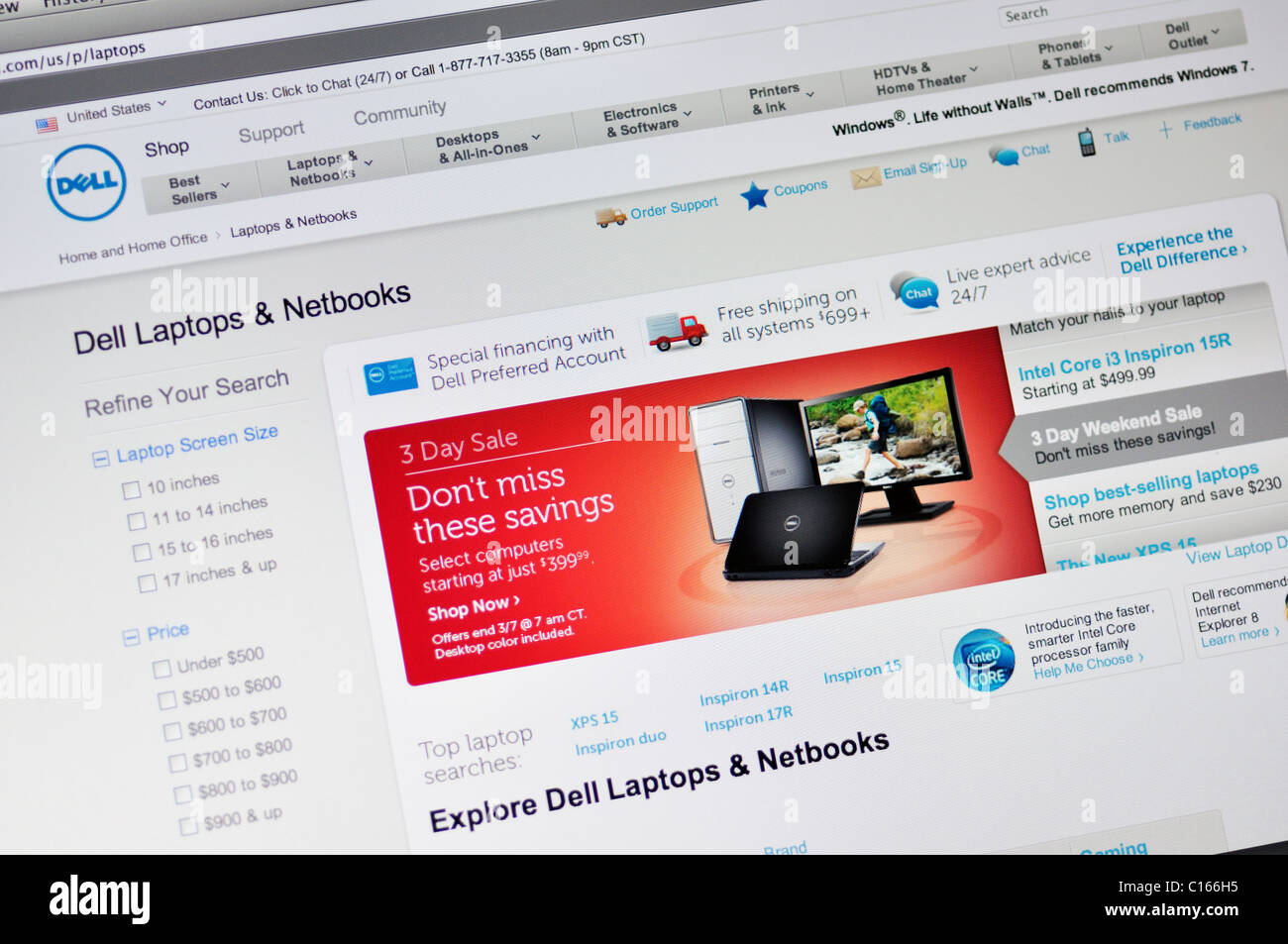 Dell computer website Stock Photo - Alamy