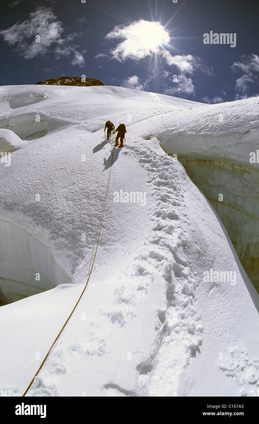 Crossing the crevasse hi-res stock photography and images - Alamy