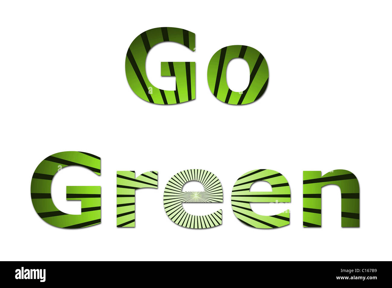 Go green earth Cut Out Stock Images & Pictures - Alamy