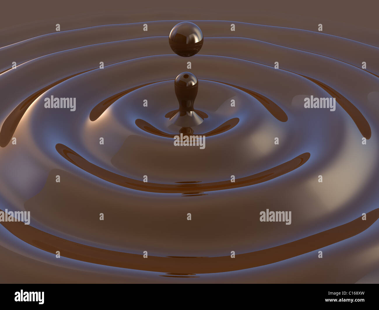 Chocolate drop splash Stock Photo - Alamy