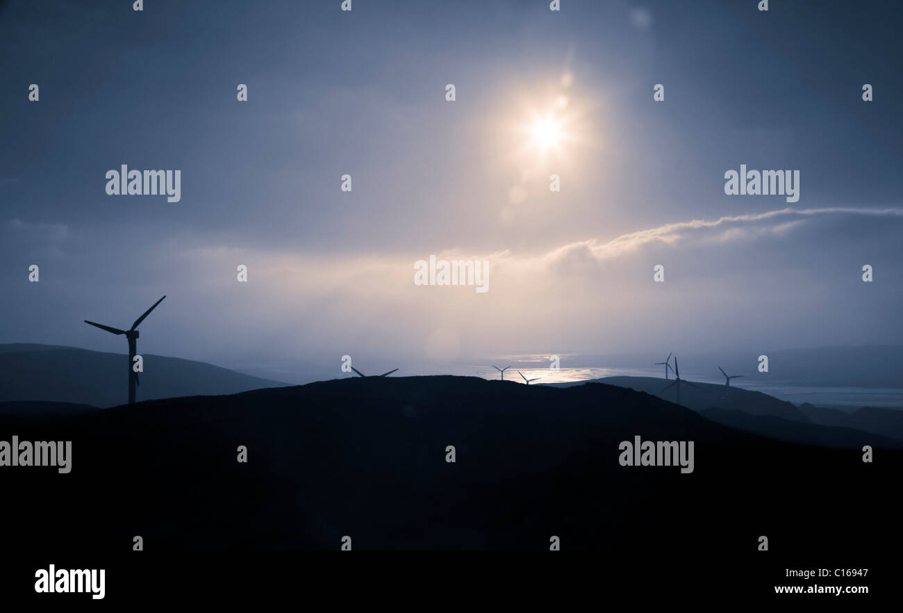 Ocean wind farm grey clouds hi-res stock photography and images - Alamy