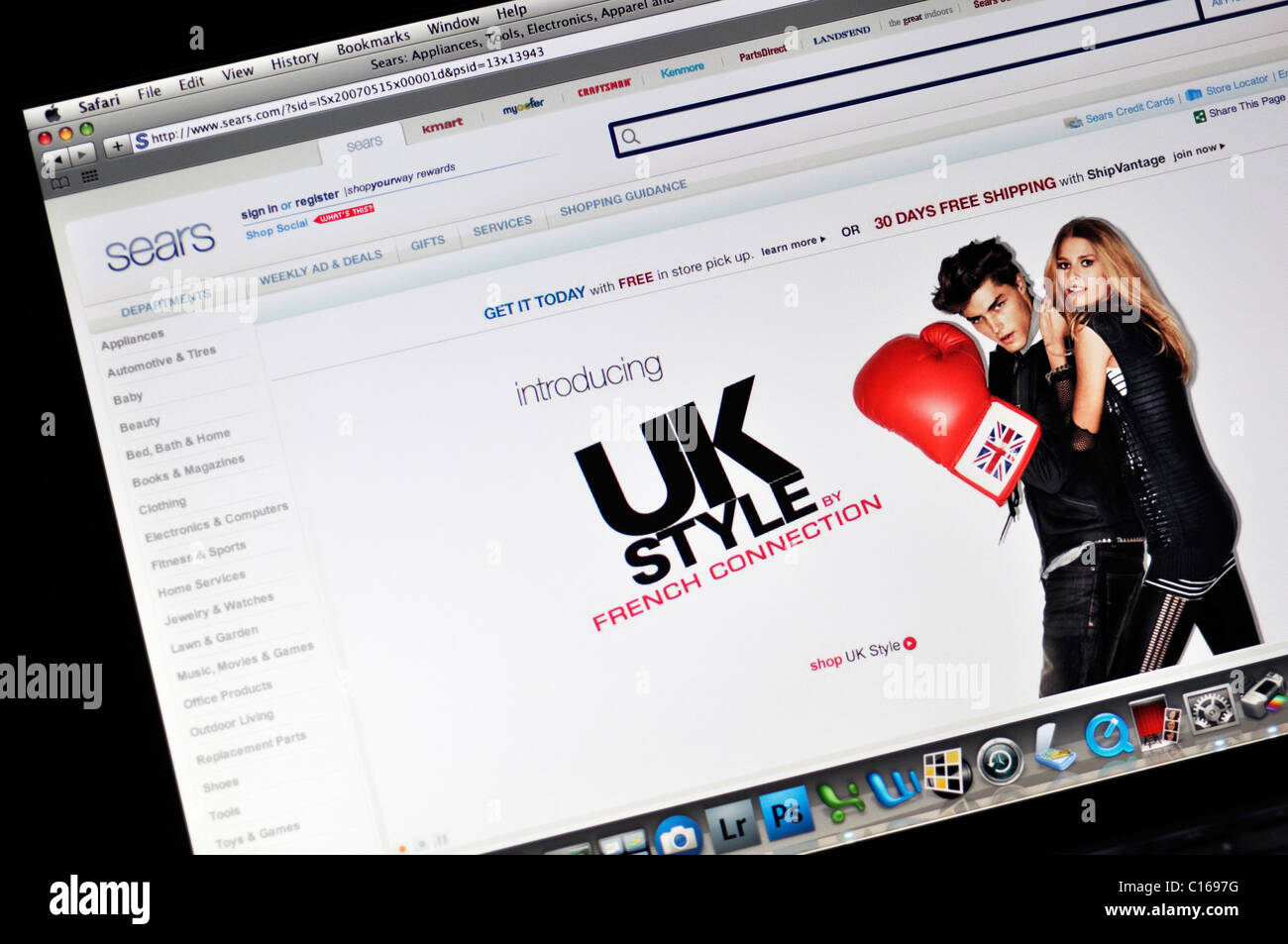 Sears store website Stock Photo - Alamy