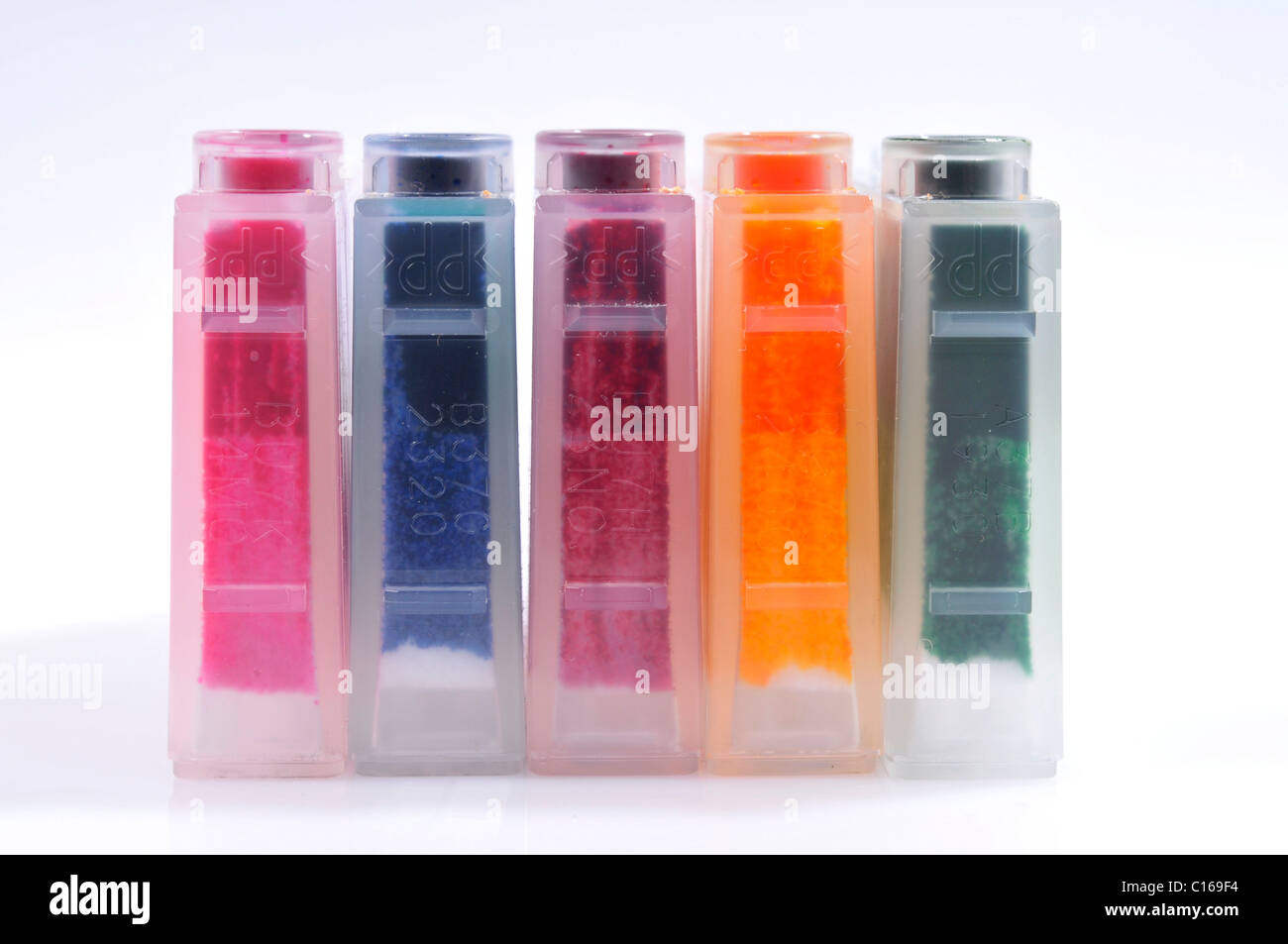 Empty ink cartridges of an inkjet printer Stock Photo - Alamy