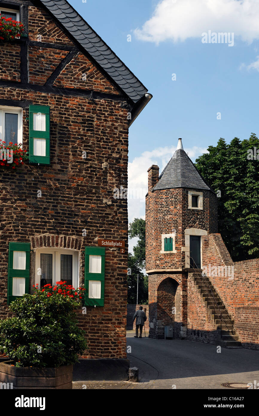 Magazine at the medieval city wall, Zons fortress, Dormagen, Lower ...