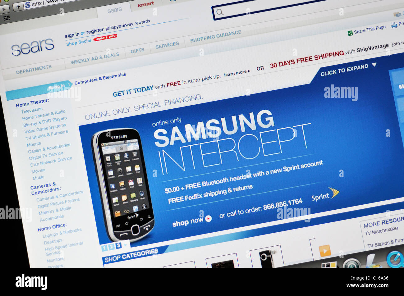 Sears department store website Stock Photo - Alamy
