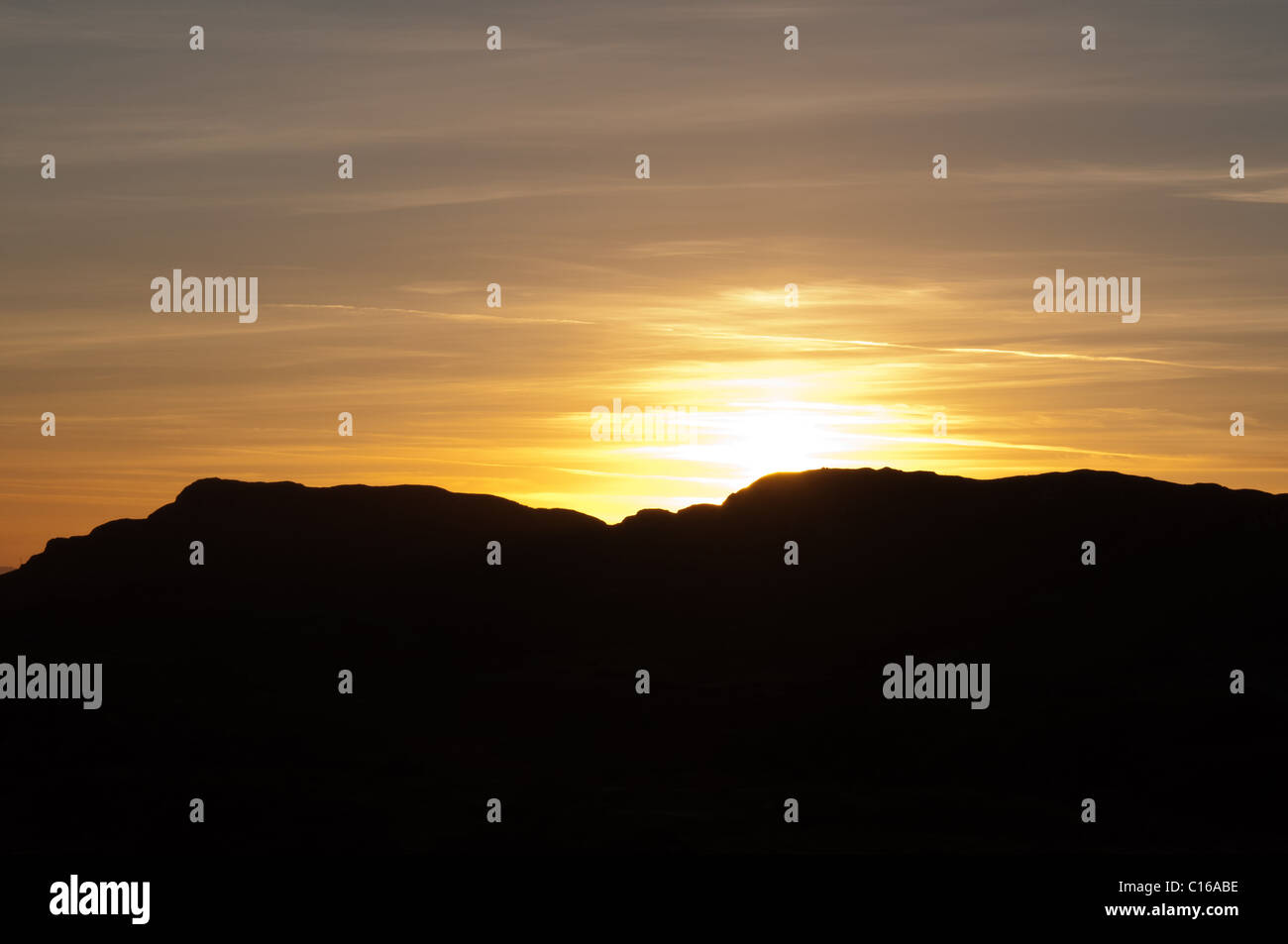 Lovely sunset over the isle of Seil - West Scotland Stock Photo - Alamy