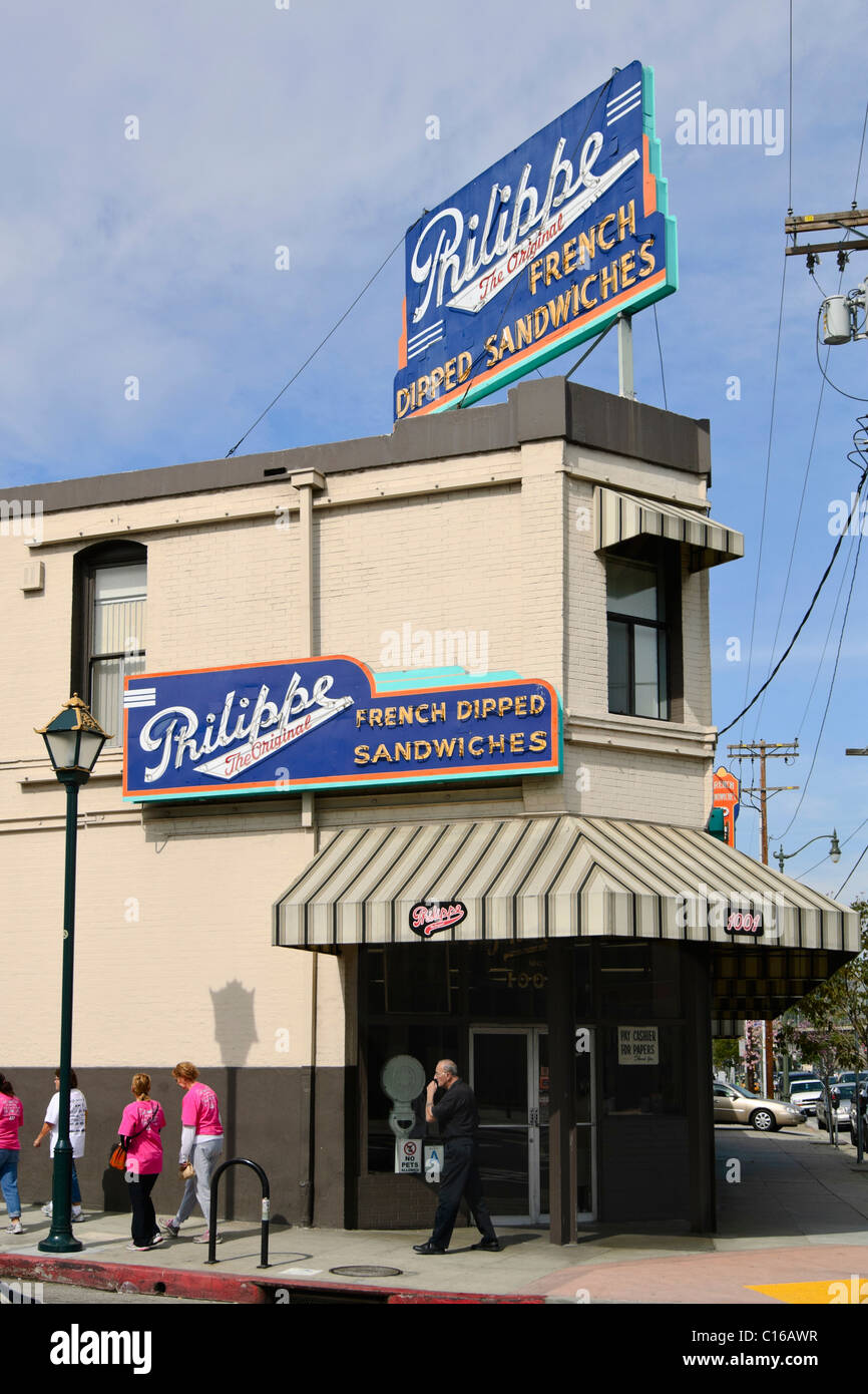 Philippe the Original French Dipped Sandwich Restaurant Stock Photo - Alamy
