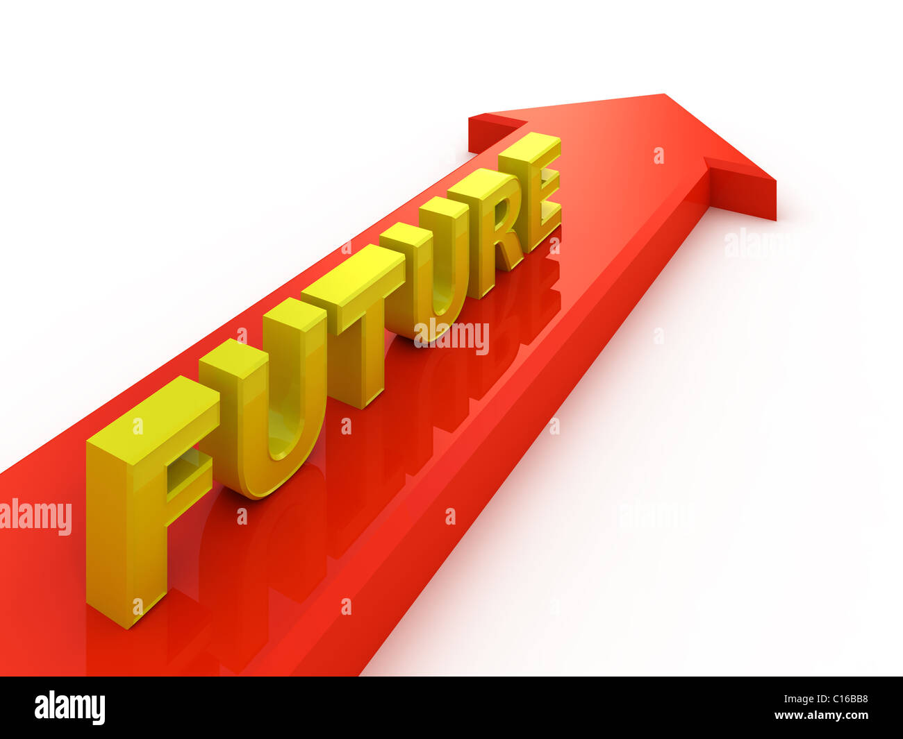 Future direction isolated on white Stock Photo - Alamy