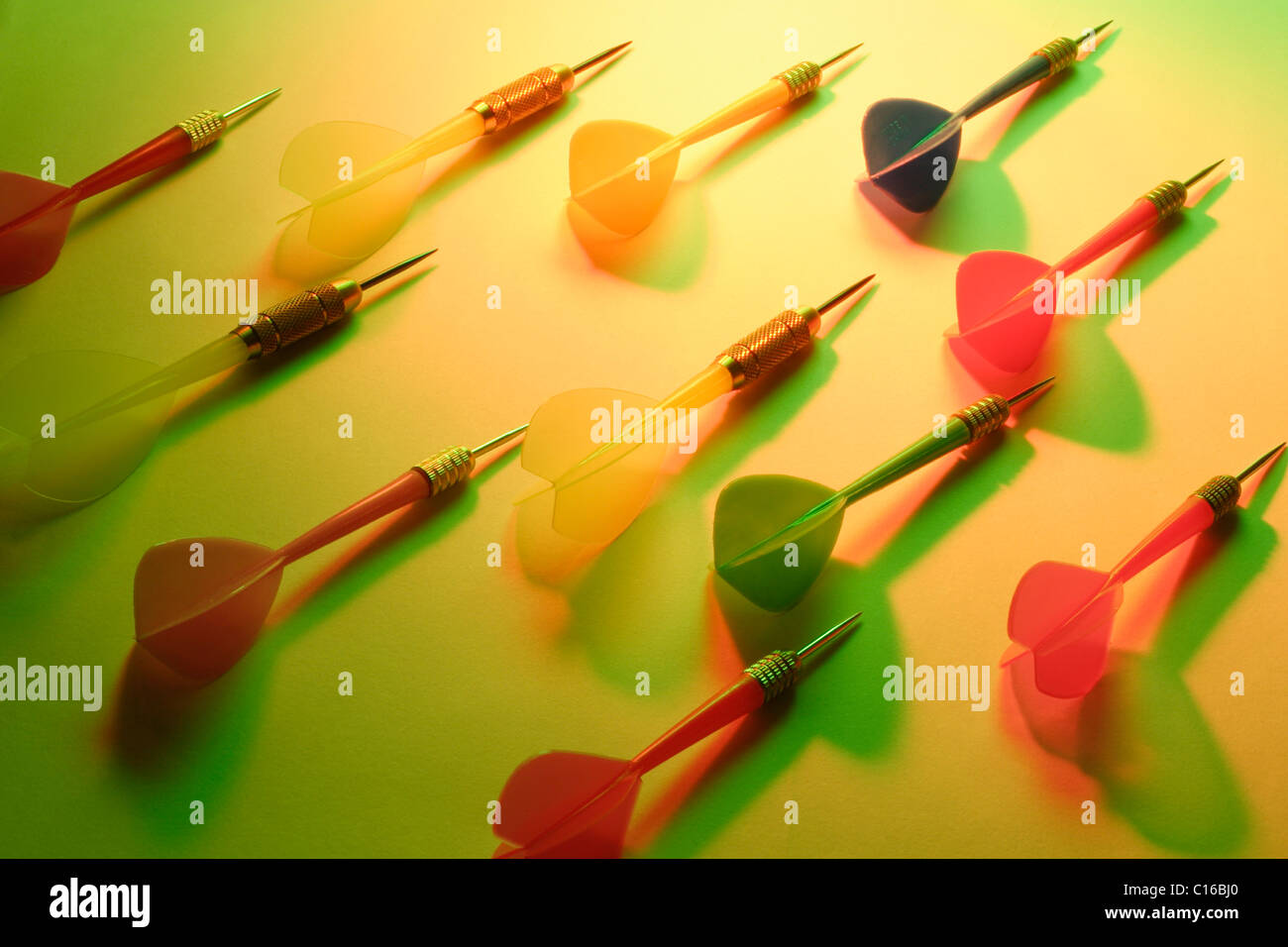 Colourful darts hi-res stock photography and images - Alamy