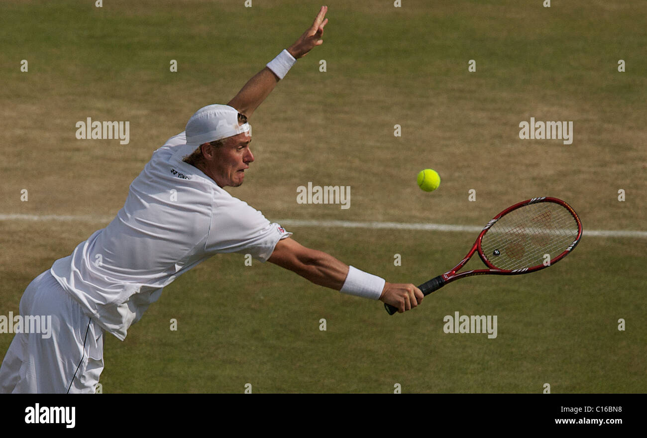 Lleyton Hewitt, Australia, in action at the All England Lawn Tennis ...