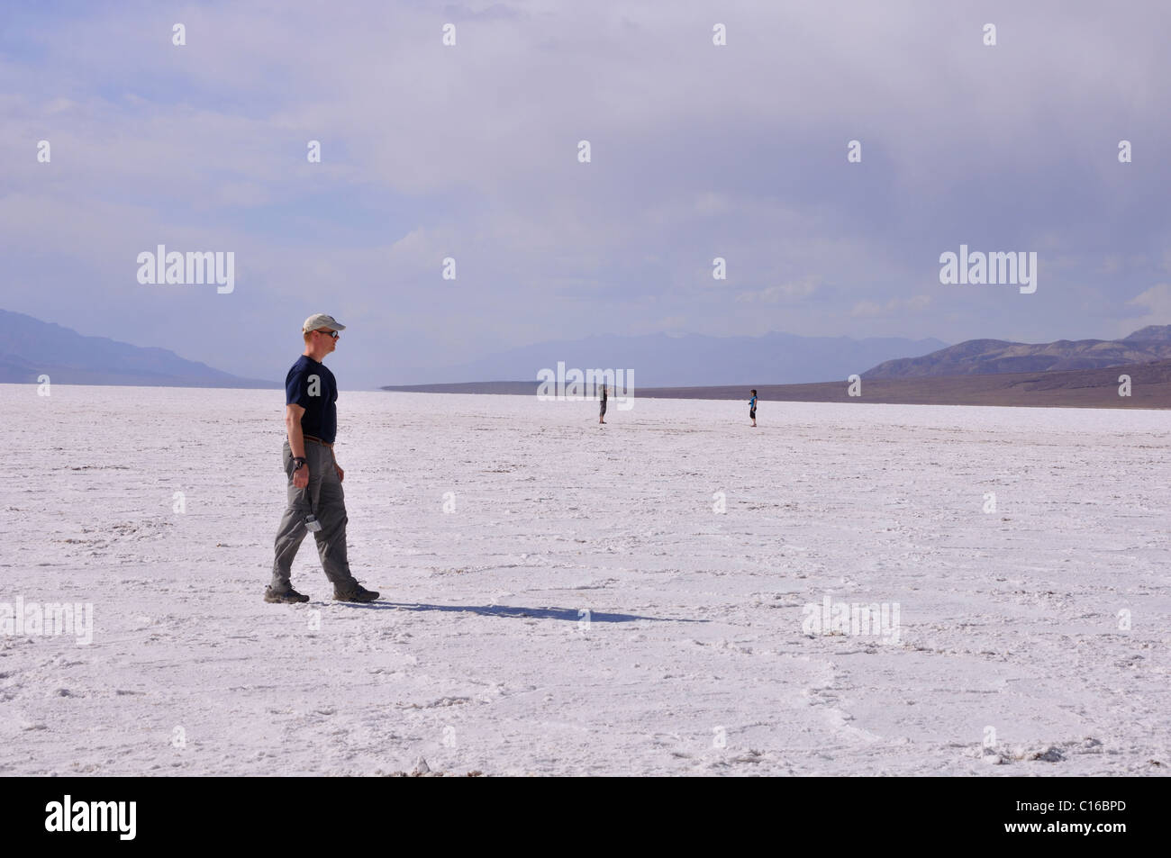 Salt tourist tourists man visitor basin national park hi-res stock ...