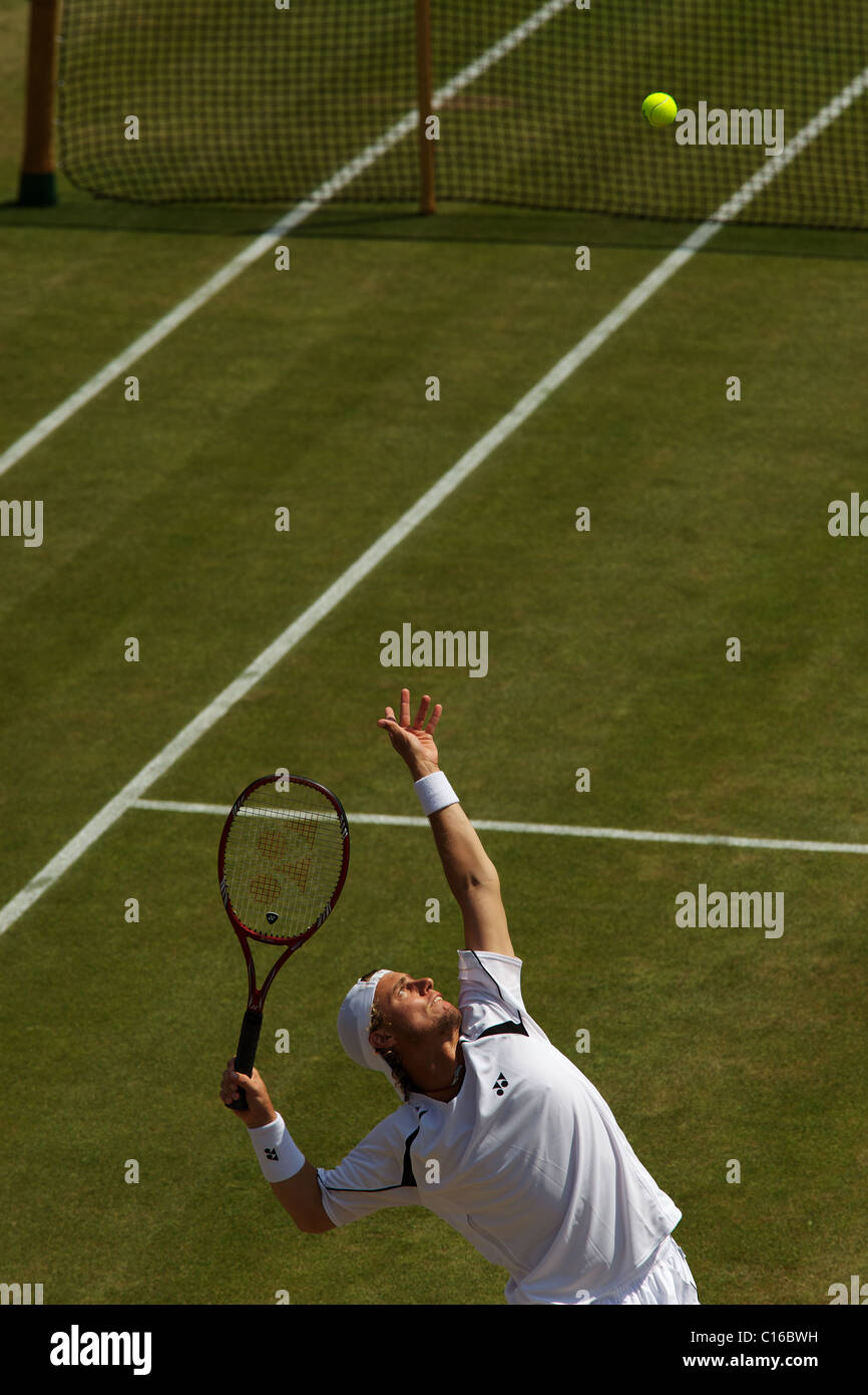 Lleyton Hewitt, Australia, in action at the All England Lawn Tennis ...
