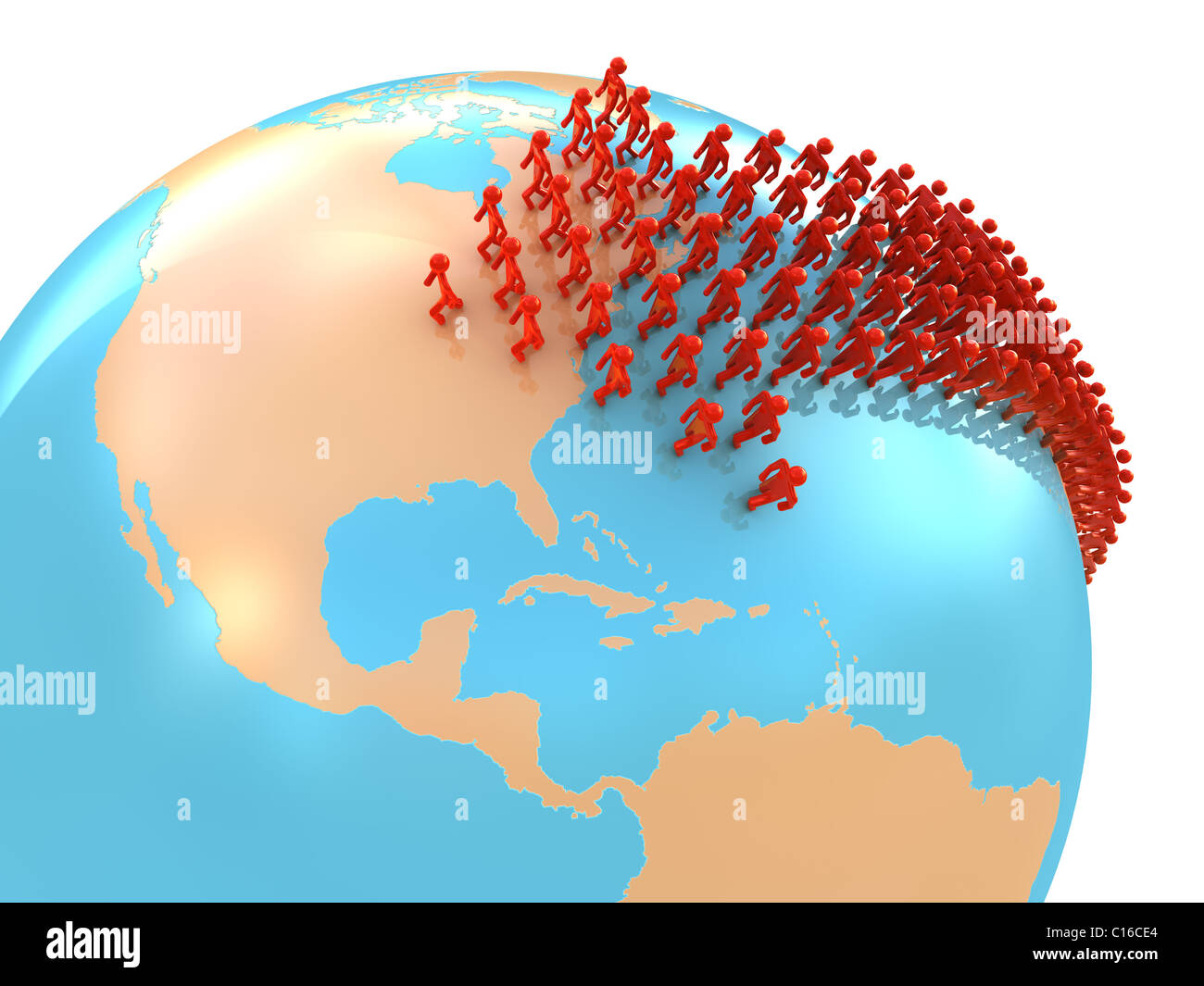 Migration to USA Stock Photo - Alamy