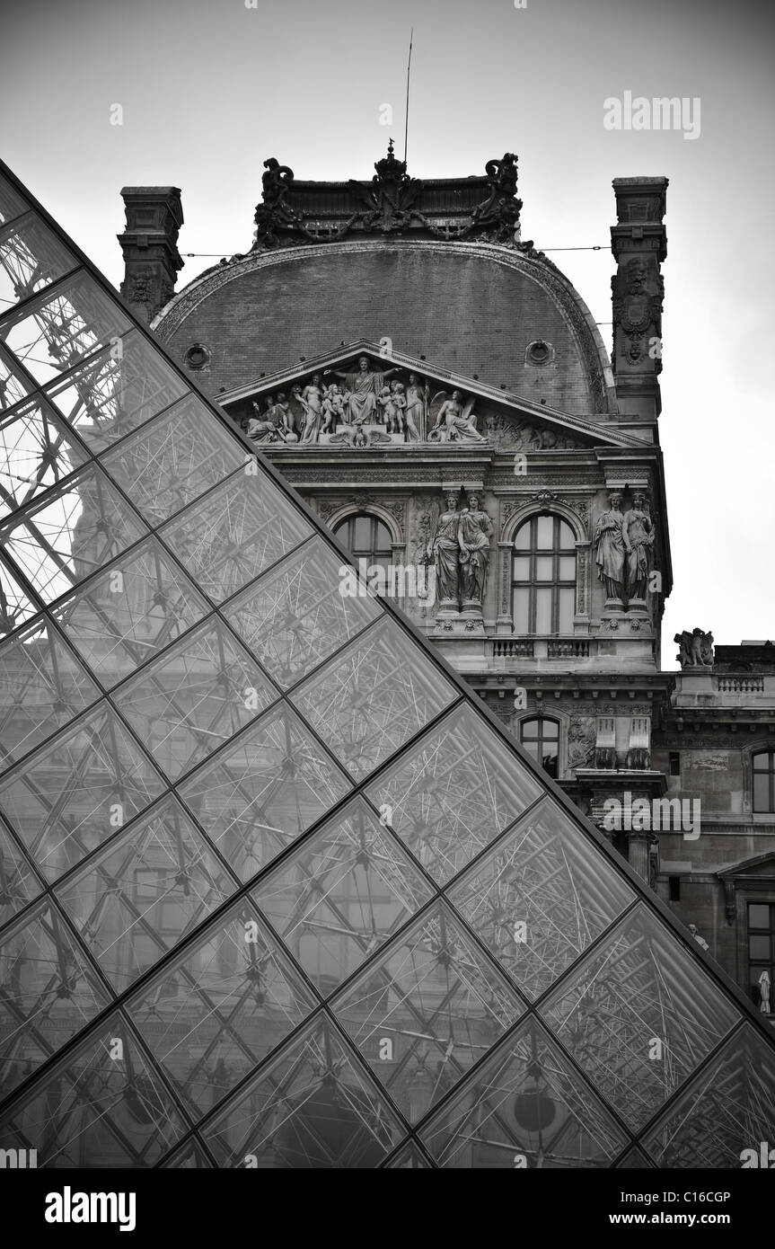 France glass pyramid art museum museums abstract special hi-res stock ...